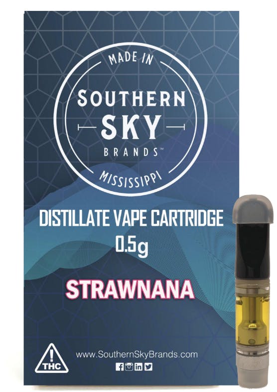Strawnana Vape Cart - 0.5g - Southern Sky Brands