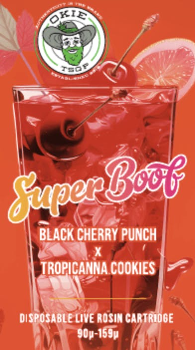 Super Boof - 90µ-159µ - 0.5g Disposable Live Rosin Cart - Okie TSGP