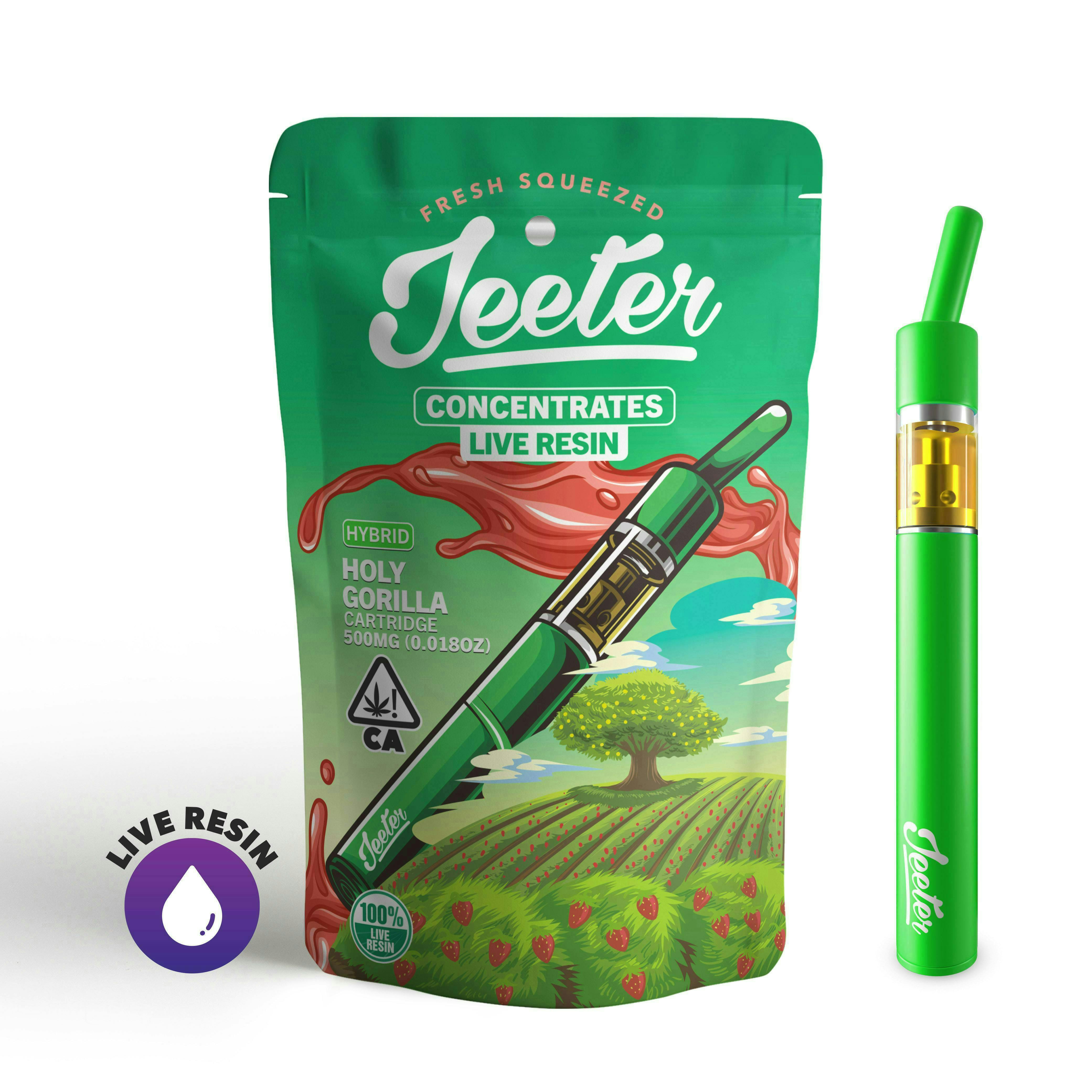 Jeeter Juice Disposable Live Resin Straw - Holy Gorilla - Jeeter