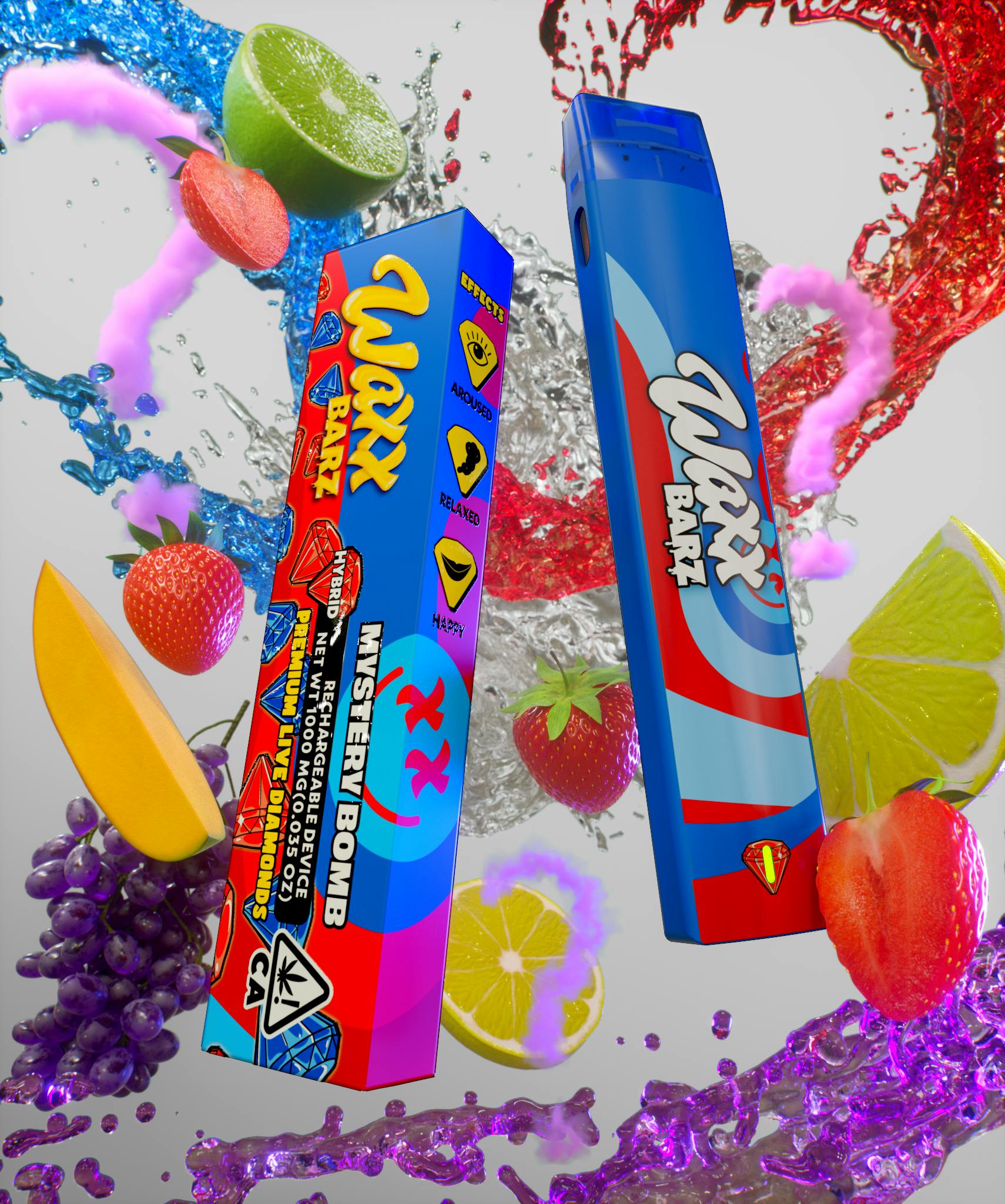 Waxx Barz Premium Live Diamonds - Mystery Bomb - Hybrid- 1 Gram - Waxx