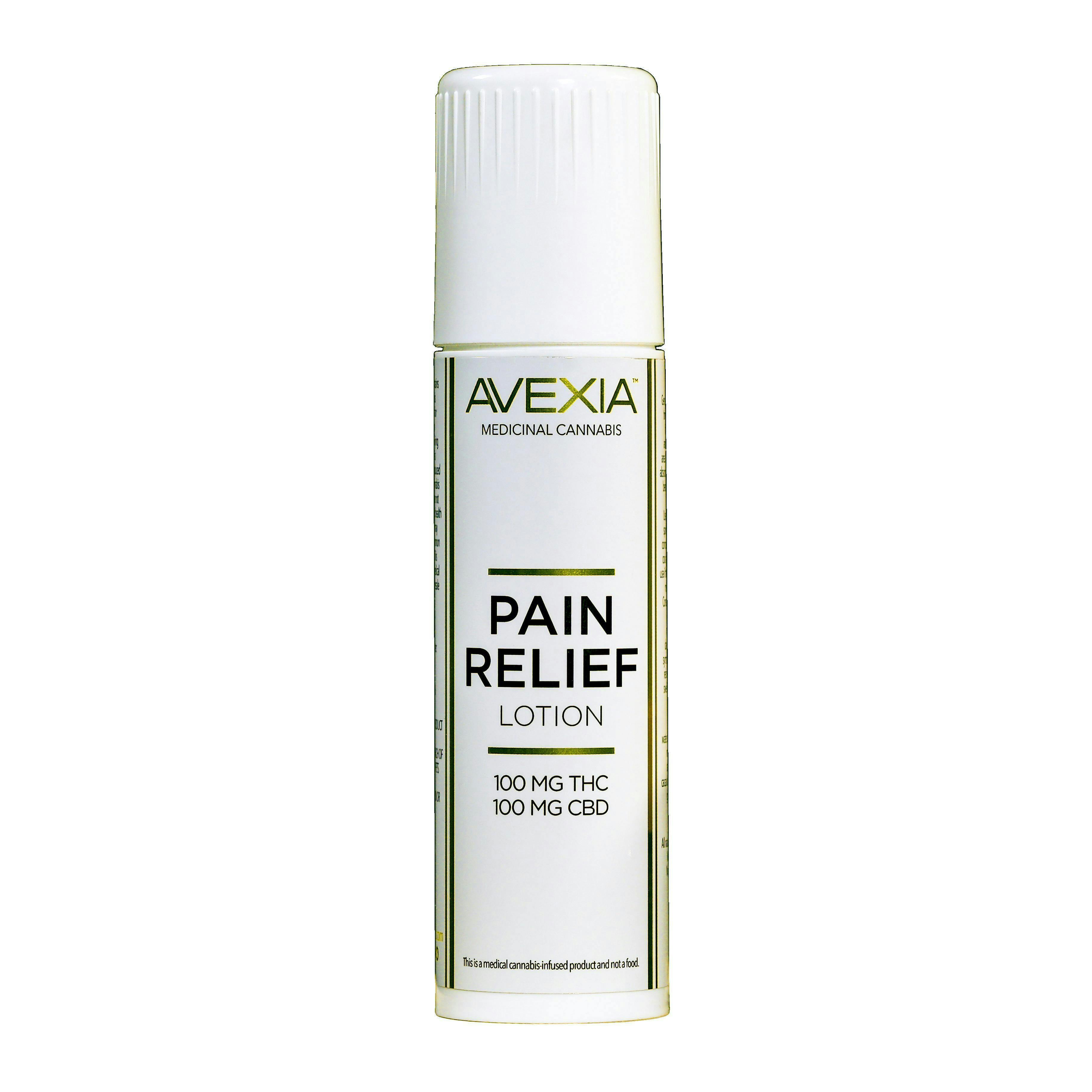 Avexia Topical | 1:1 CBD:THC Pain Relief Lotion | 100mg:100mg - Avexia