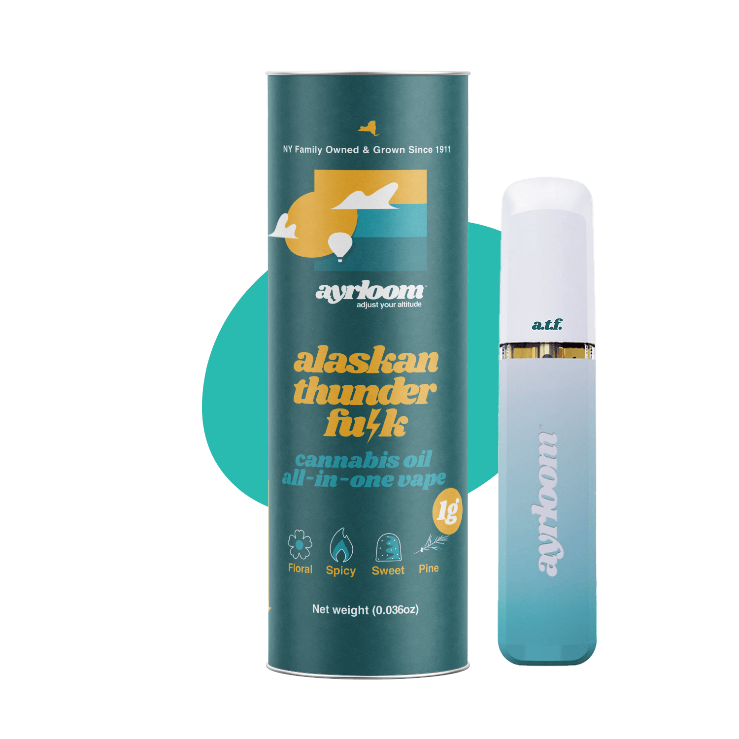 Ayrloom | Alaskan Thunder Fuck | AIO | 1g - Quality Control Dispensary ...