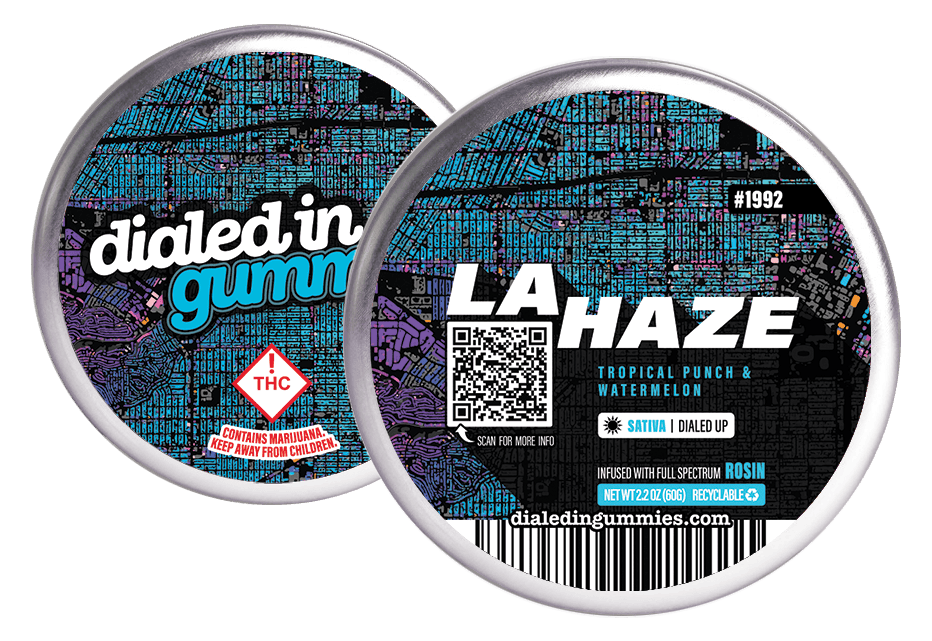 LA Haze [Batch #1992] Tropical Punch & Watermelon Flavors | 100mg - Dialed In Gummies