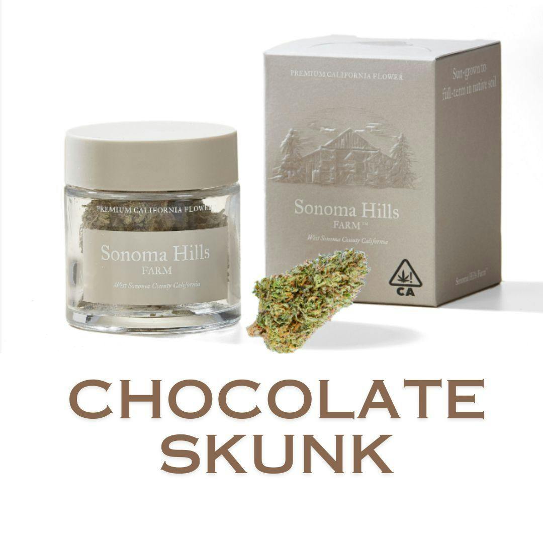 Chocolate SKunk - 3.5g Flower Jar - Sonoma Hills Farm