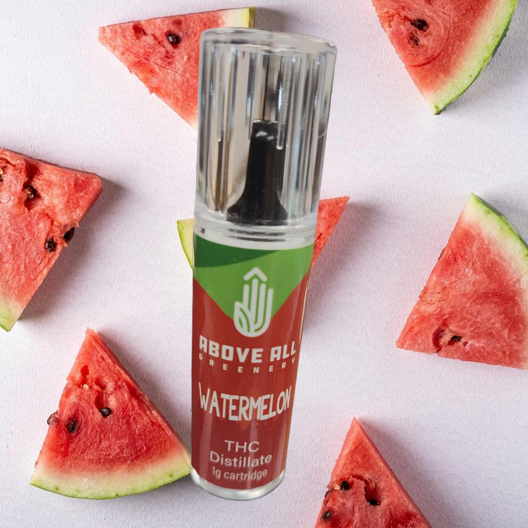 Watermelon 1 G THC Distillate cart - Above All Greenery - Brand