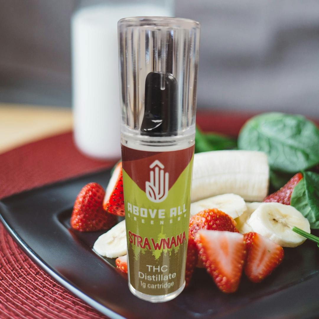 Strawnana 1 G THC Distillate Cart - Above All Greenery - Brand