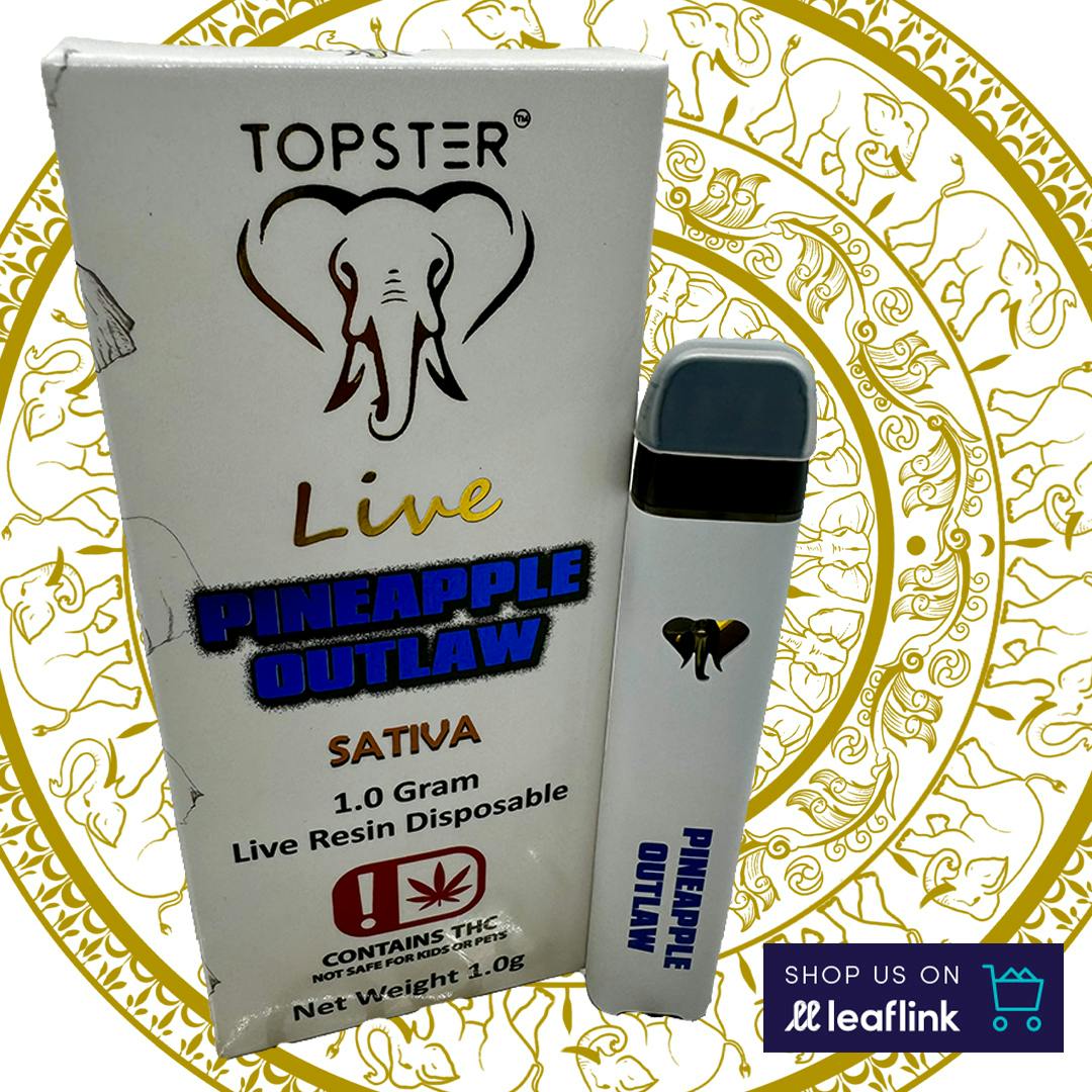 PINEAPPLE OUTLAW -1G LIVE RESIN DISPOSABLE - TOPSTER