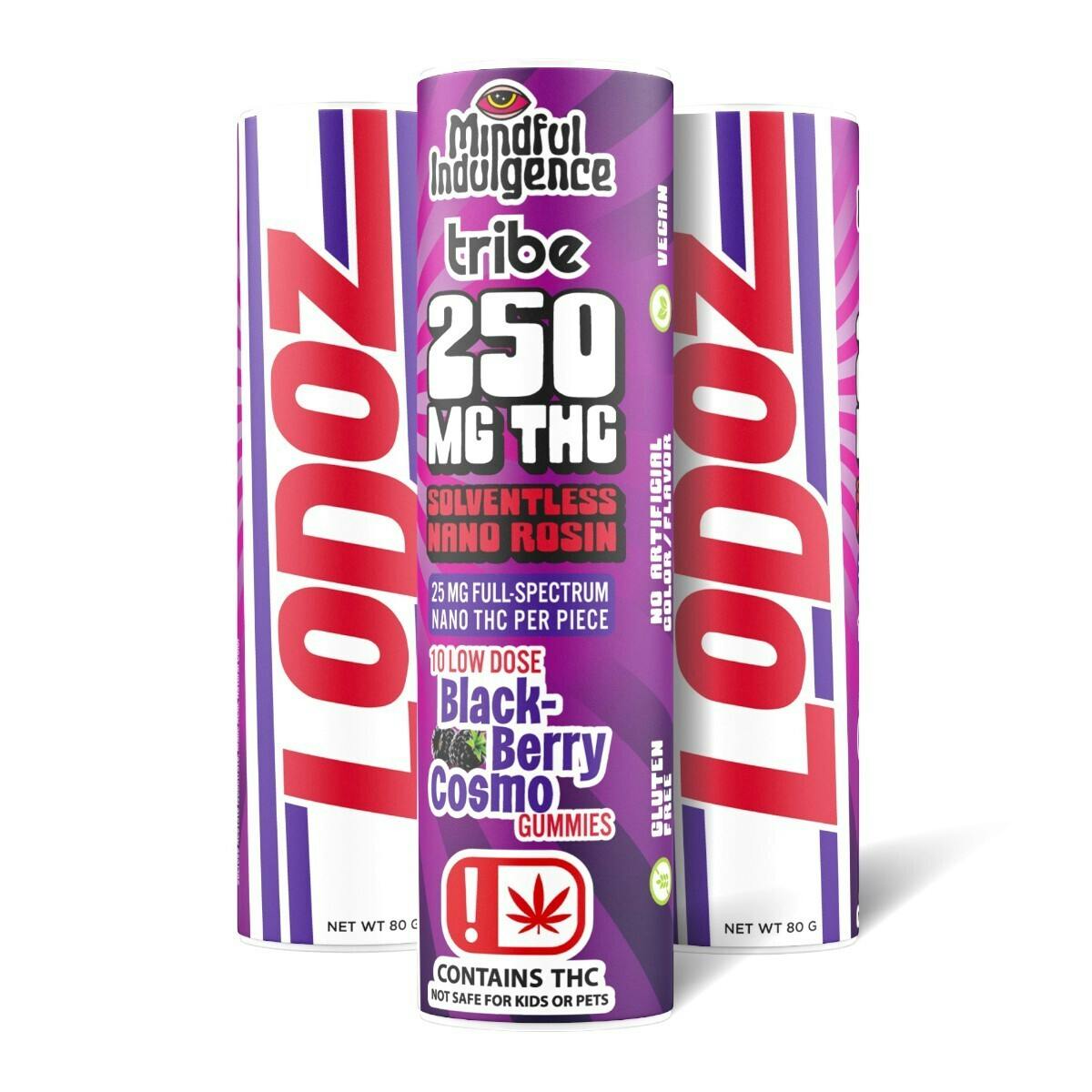 Mindful Indulgence | 250mg LoDoz Gummy *Tribe* | Blackberry Cosmo ...