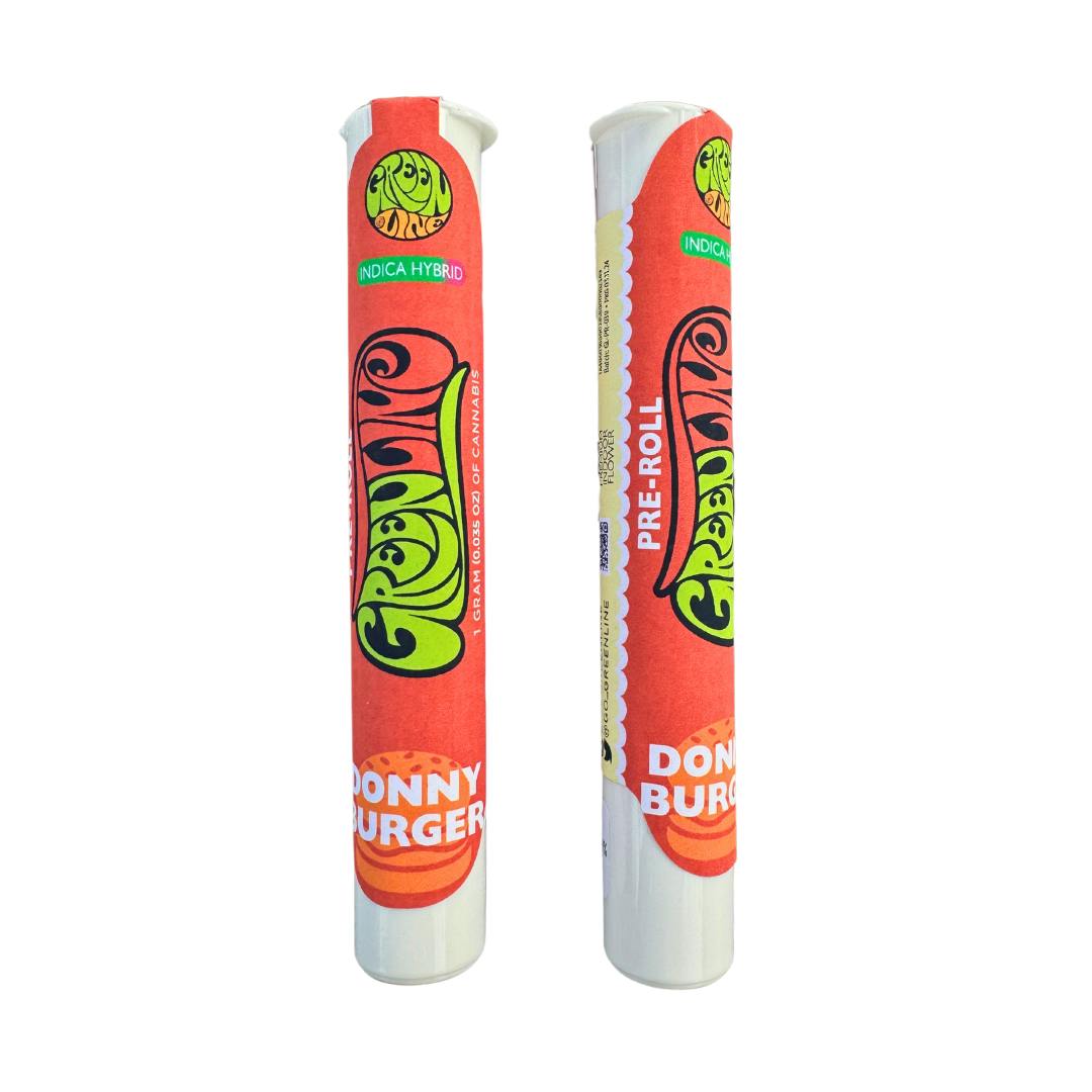 Donny Burger - 100% Indoor Flower Pre-Roll - 1G - Greenline