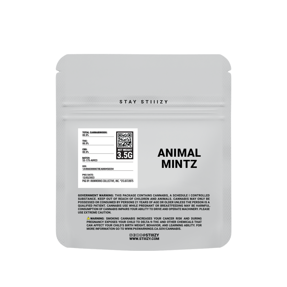 - ANIMAL MINTZ - 3.5G White Label Mylar - STIIIZY