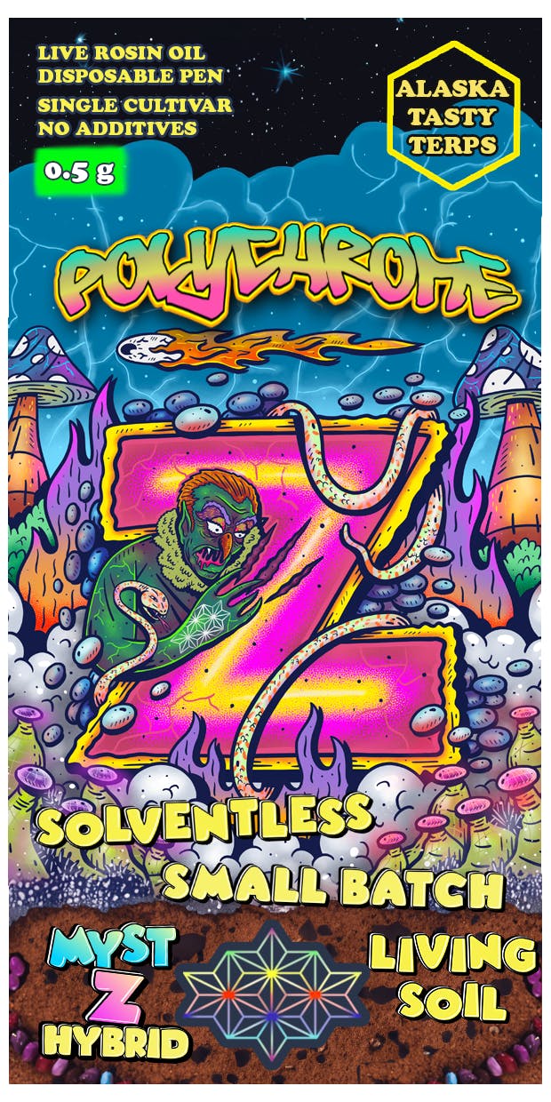 Mystery Zkittles - Live Rosin Disposable 0.5g - Polychrome Grass