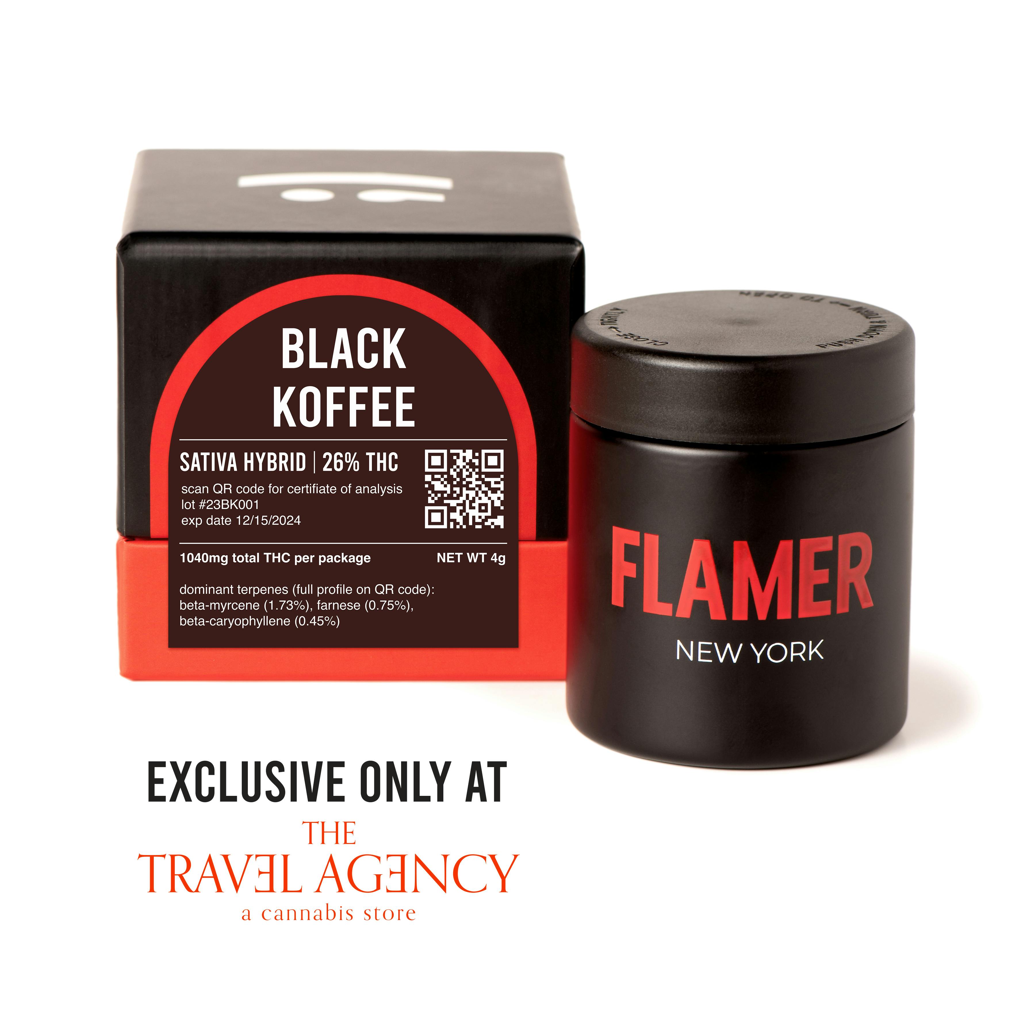 black koffee - whole flower (4g) - FLAMER