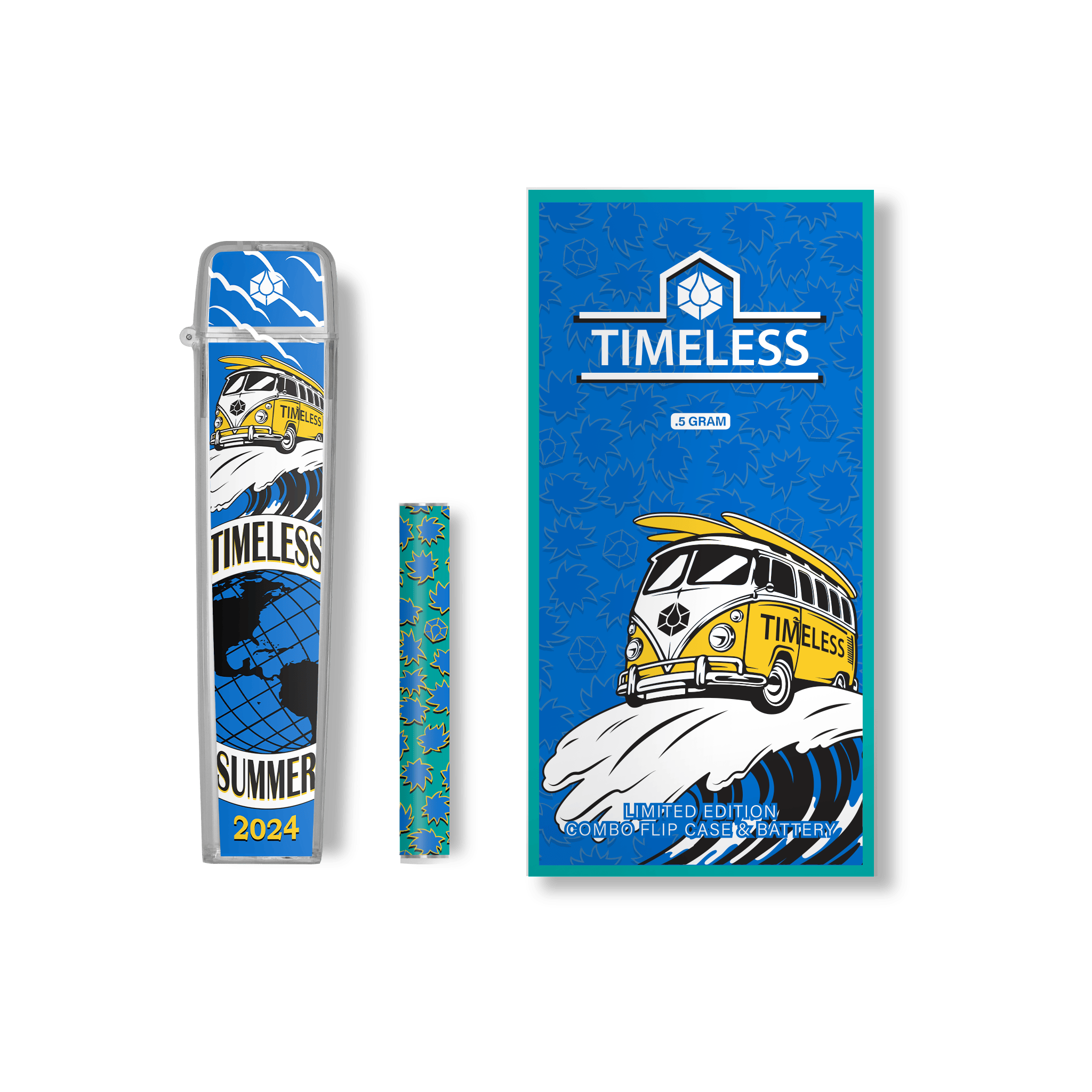 2024 Timeless Summer Flip Case & Battery Combo 500mg - Timeless Vapes