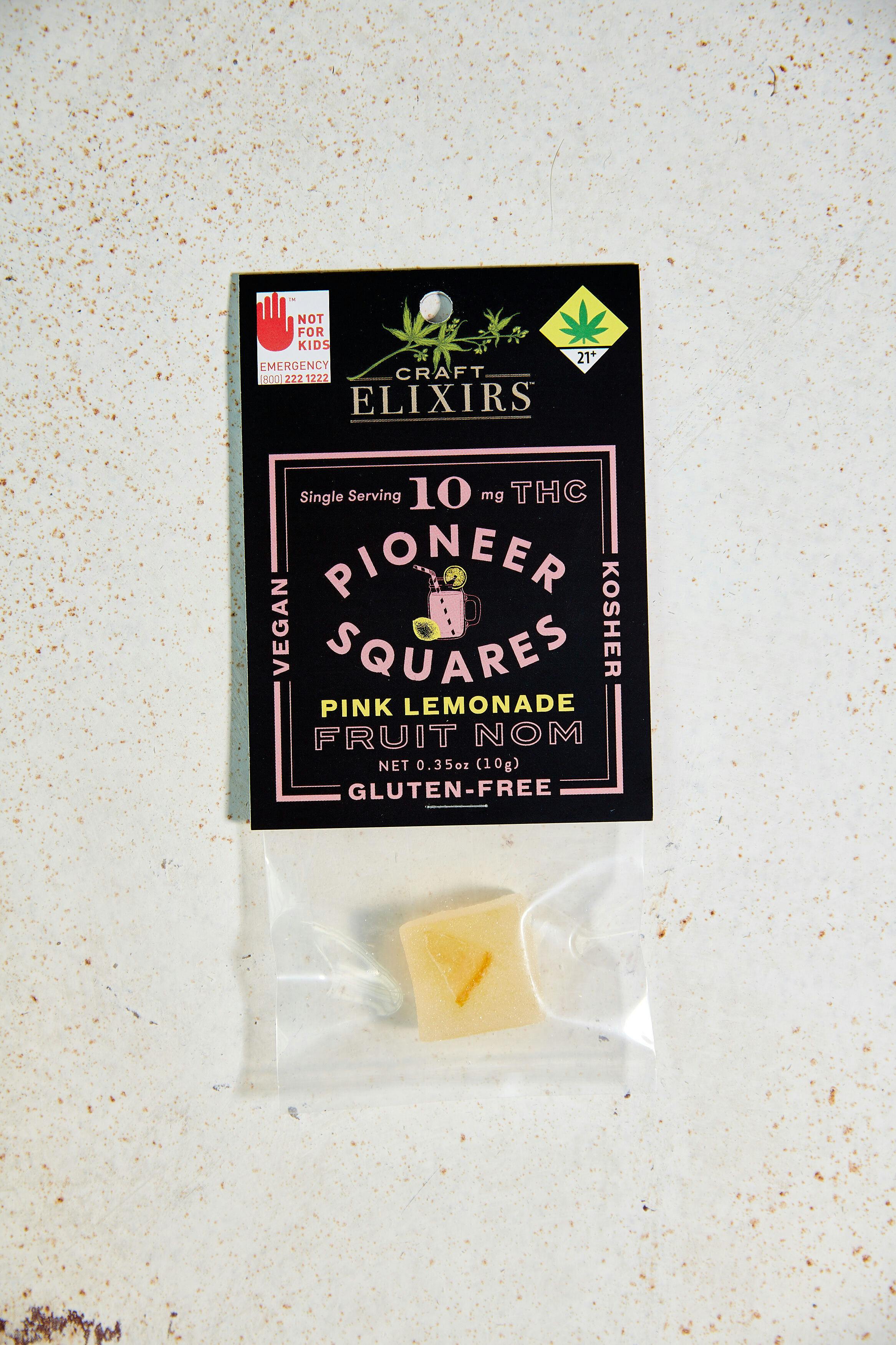 Gummies Pink Lemonade [Single] (10mg THC) - Pioneer Squares by Craft ...
