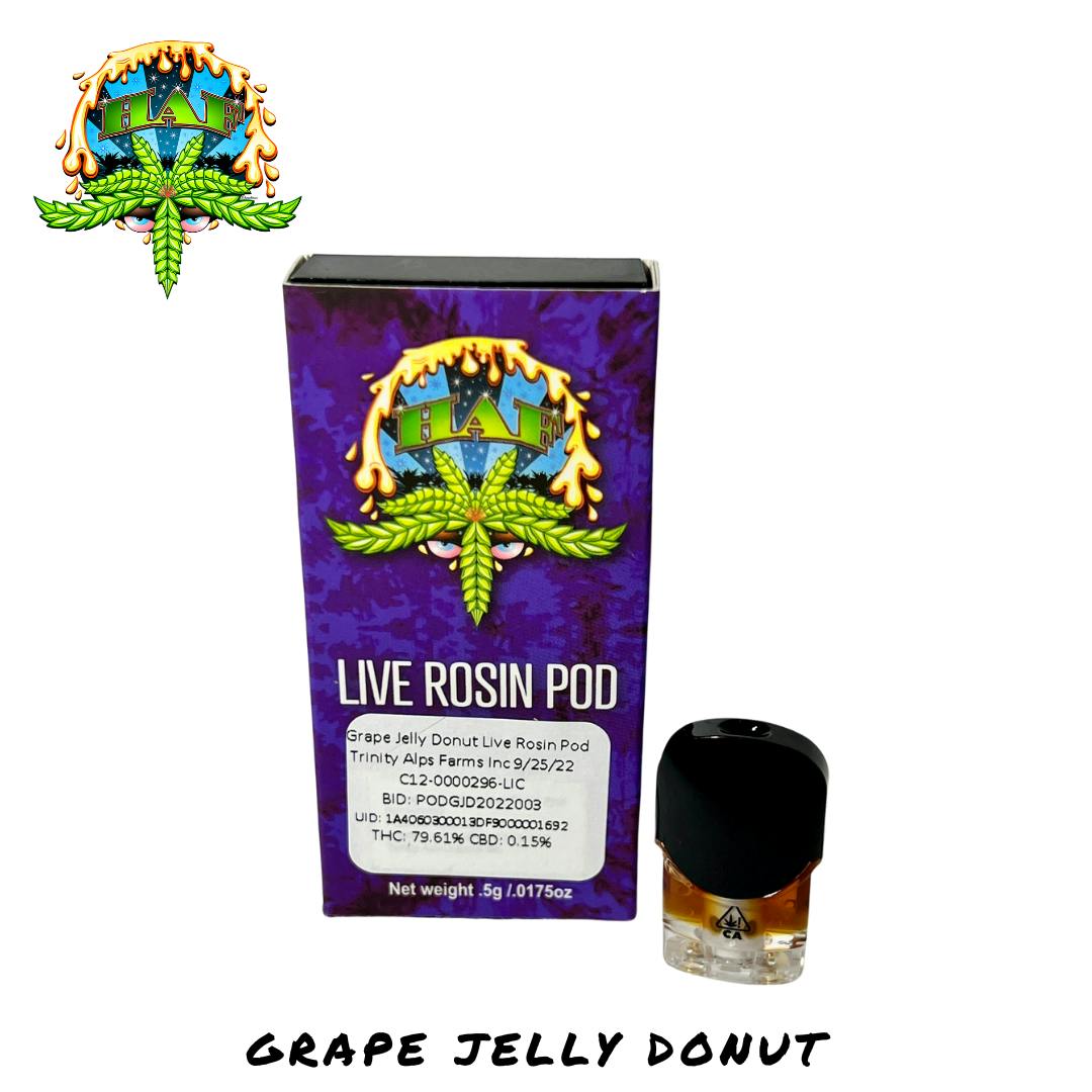 Grape Jelly Donut : Live Rosin Pod - Hash and Flowers