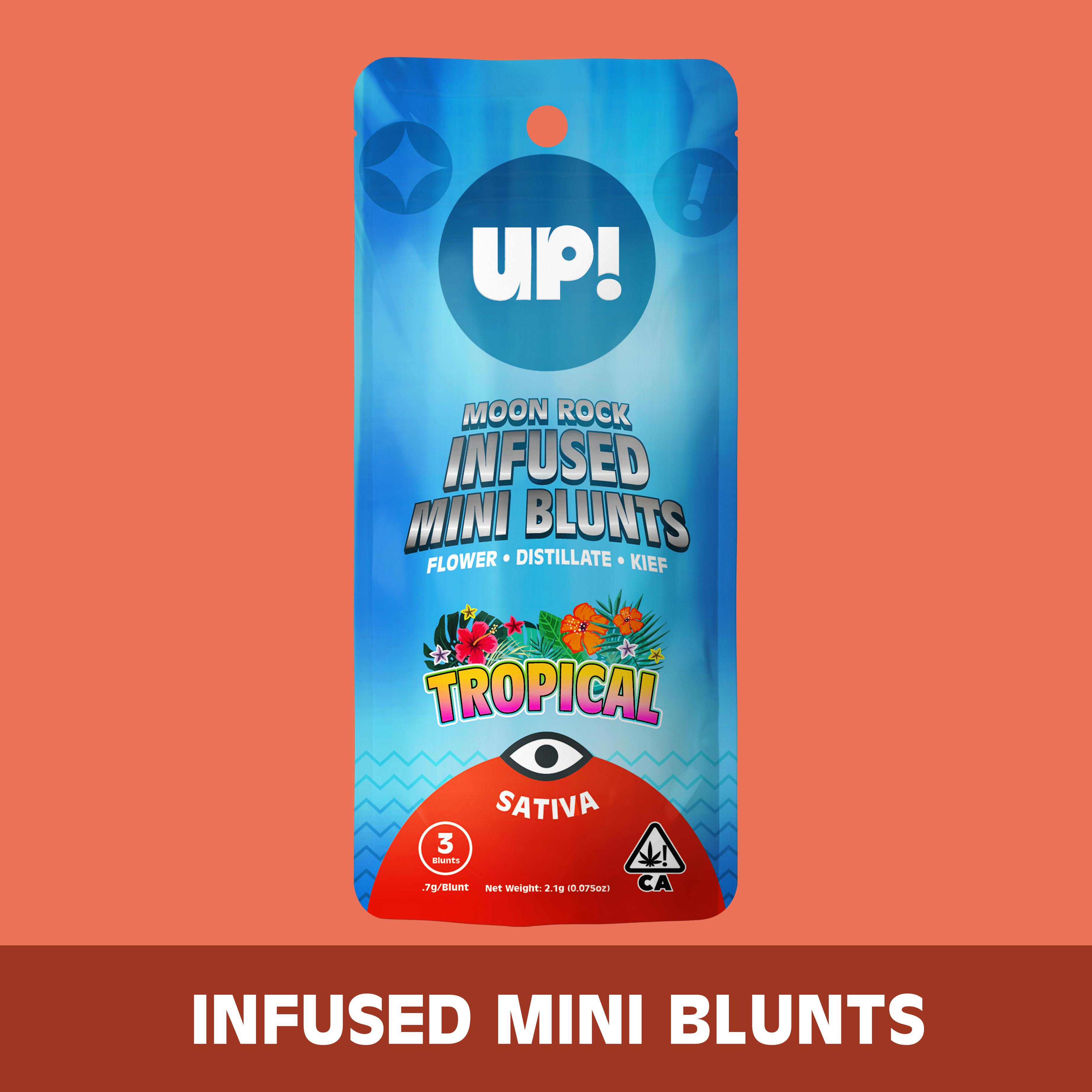 Tropical (Sativa) 3pk Moon Rock Mini Blunt 2.1g - UP!