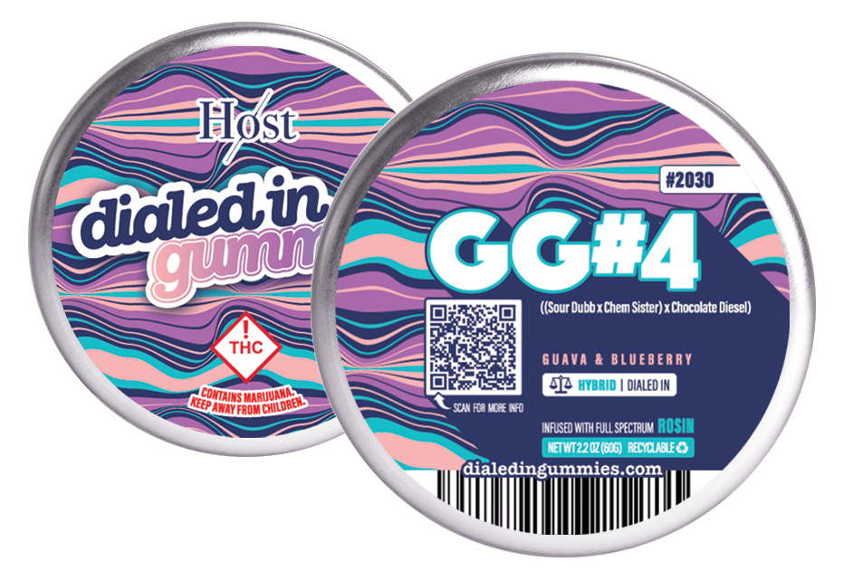 GG #4 [Batch #2030] Blueberry & Guava Flavors | 100mg - Dialed In Gummies
