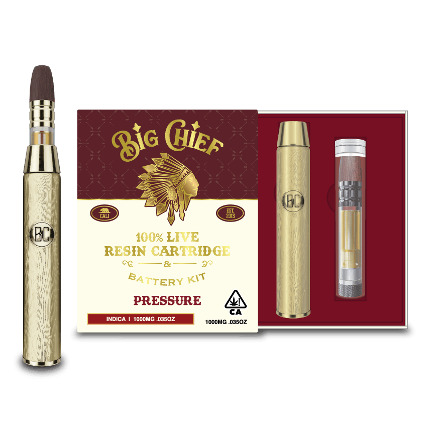 PRESSURE - 100% Live Resin 1G Cartridge & Battery Kit All-In-One - Big ...