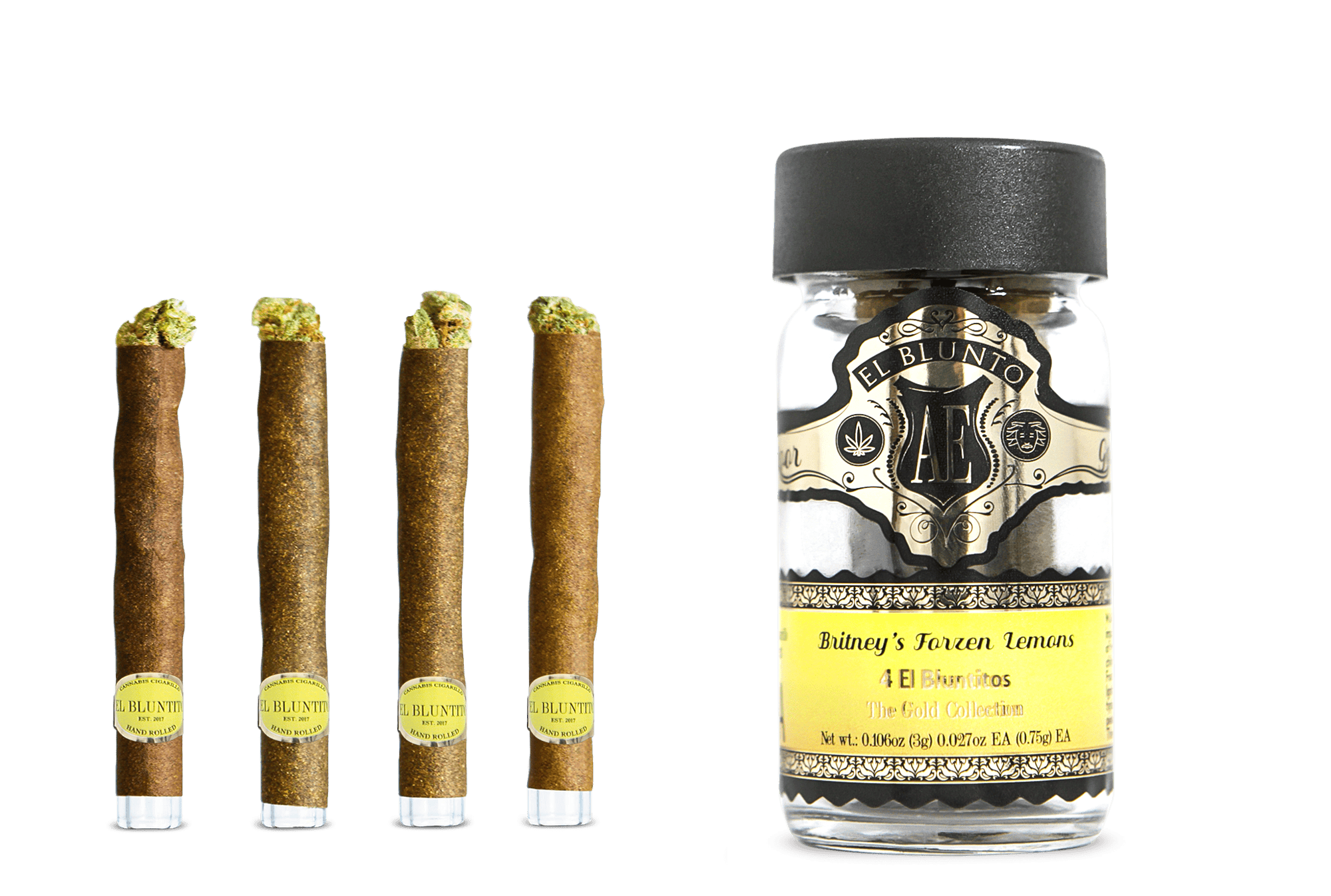 El Bluntito 4-Pack - Britney's Frozen Lemons - 3G [Mini Blunt Pack ...