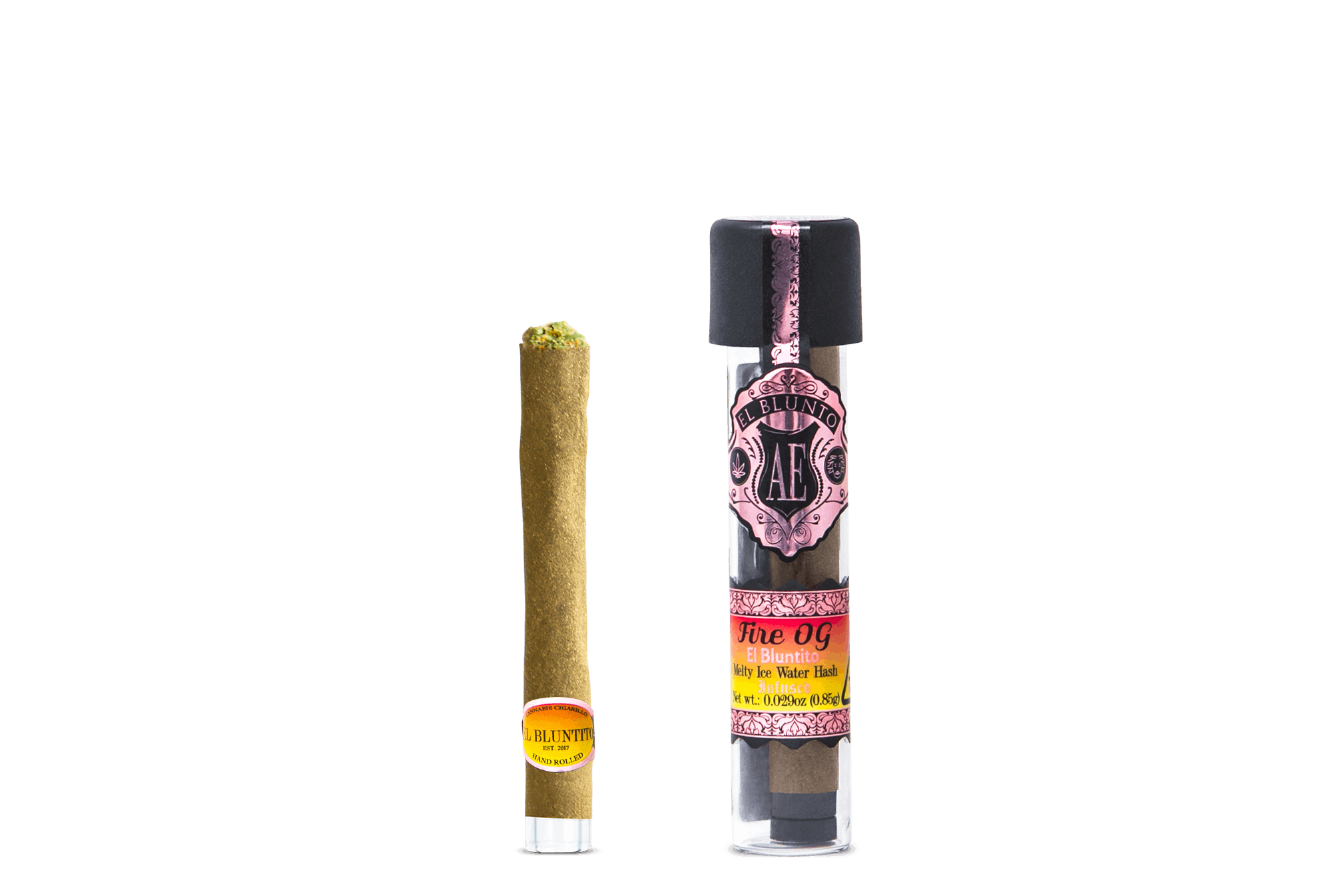 El Bluntito - Fire OG - .85G Cigarillo - Hash Infused [Mini Blunt] - El ...