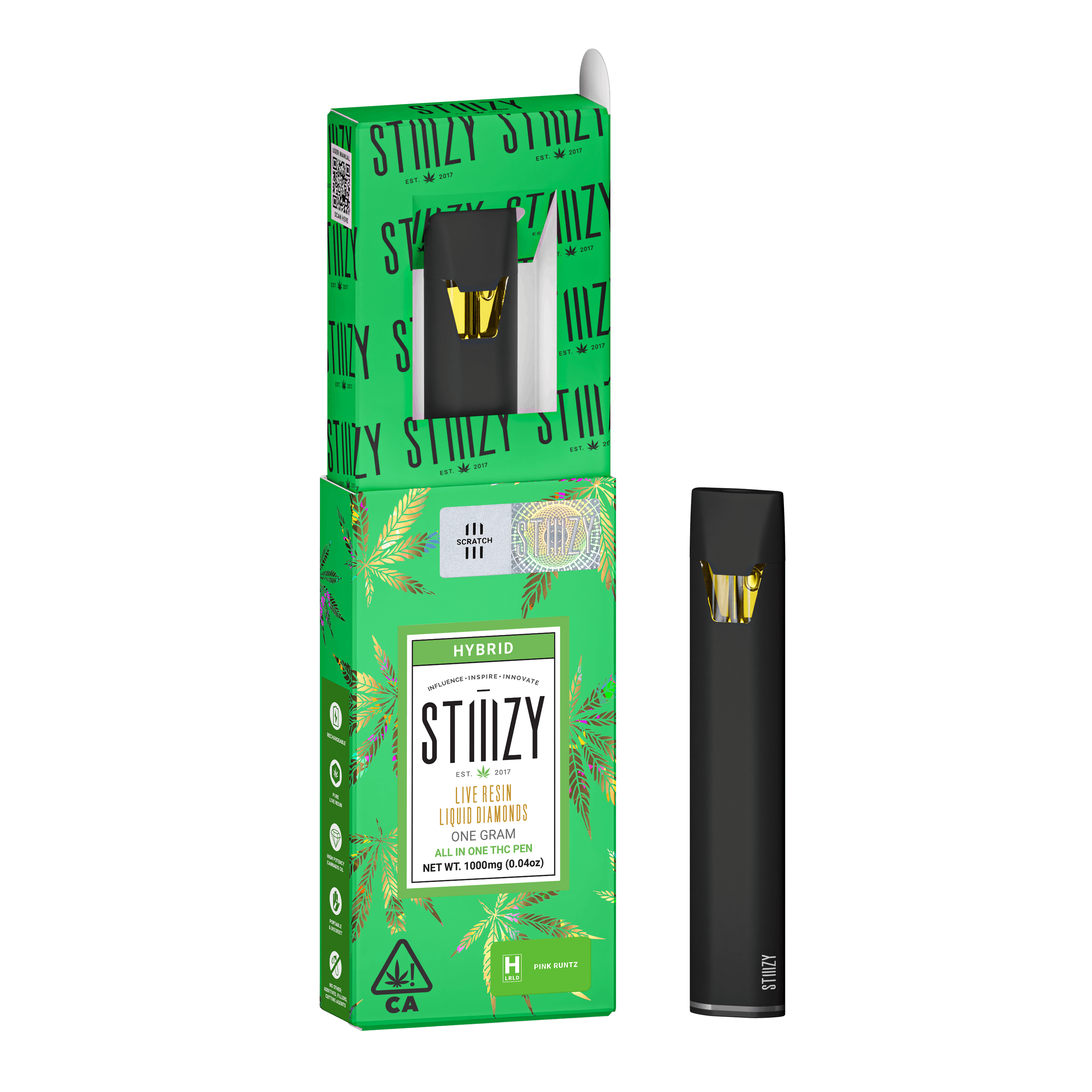 Vape - PINK RUNTZ 1G LQD All-In-One - STIIIZY Vape - PINK RUNTZ 1G LQD All-In-One - STIIIZY