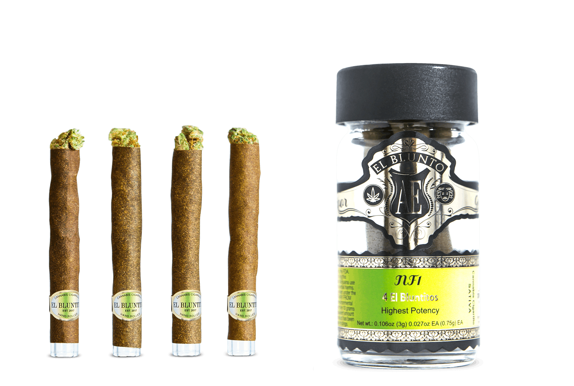 El Bluntito - NF1 - 4 x .75G [Mini Blunt Pack] - El Blunto by Albert ...