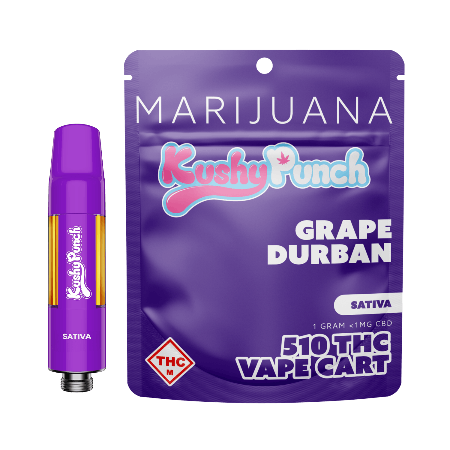 1G Kushy Punch 510 Vape Cart - Grape Durban - Good Day Farm ...