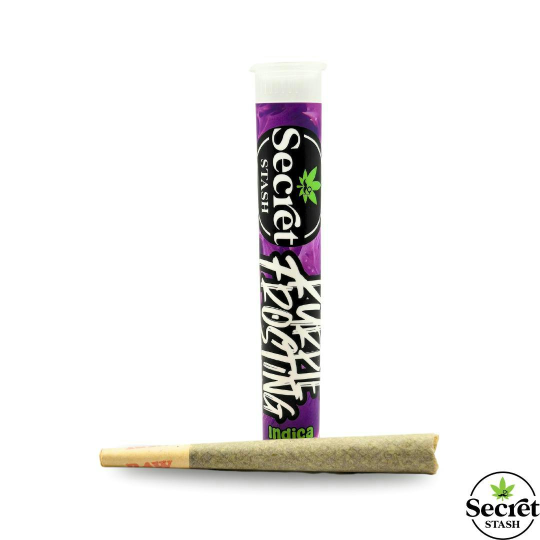 Secret Stash | Full Bud Pre Roll | Purple Frosting | 1.2g - Secret Stash