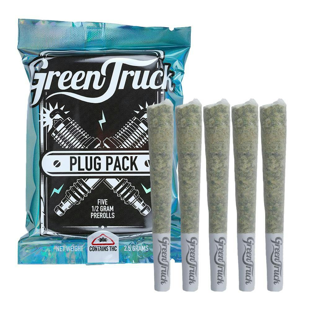 The Plug Pack - MAC - 5pk .5g prerolls - Green Truck