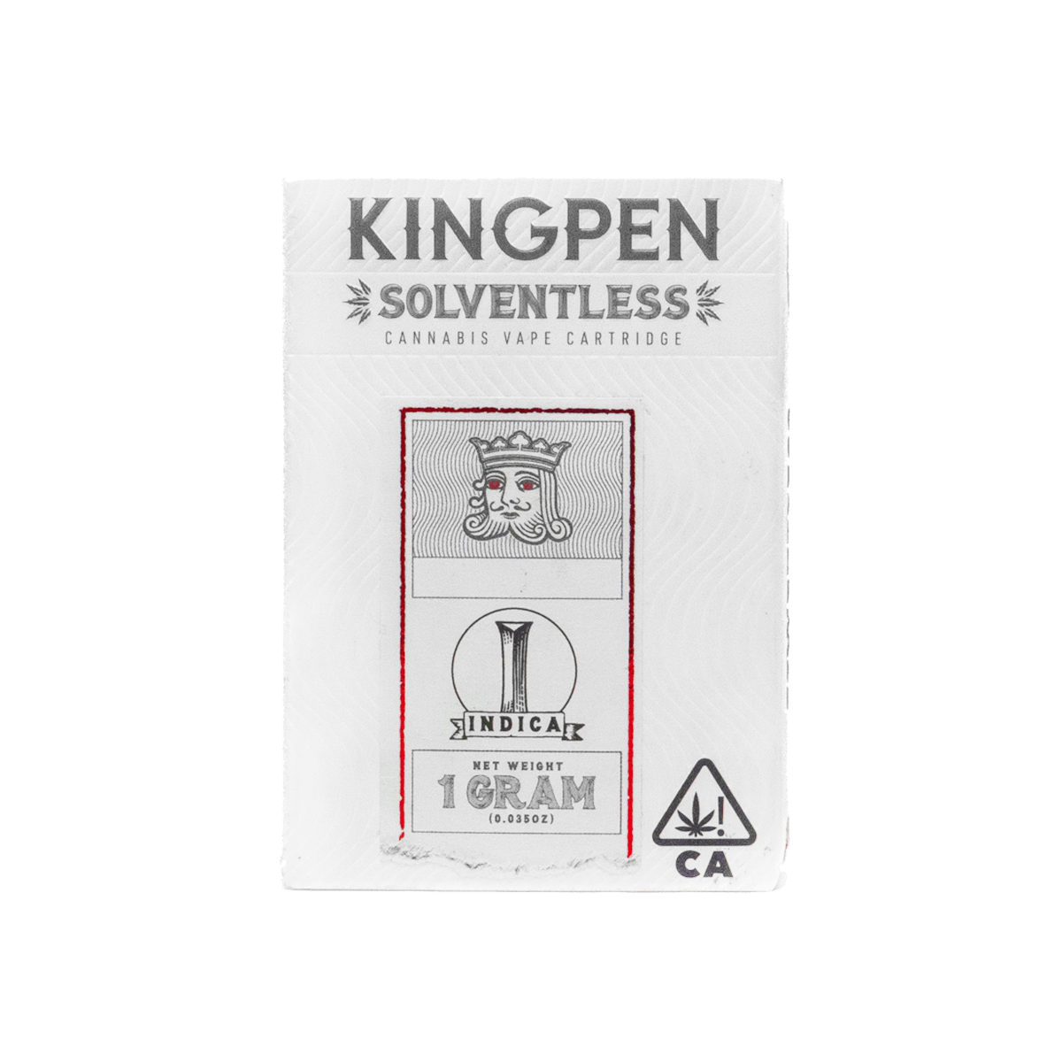 Kingpen Solventless | T.K.O Indica 1g Vape Cartridge - KINGPEN