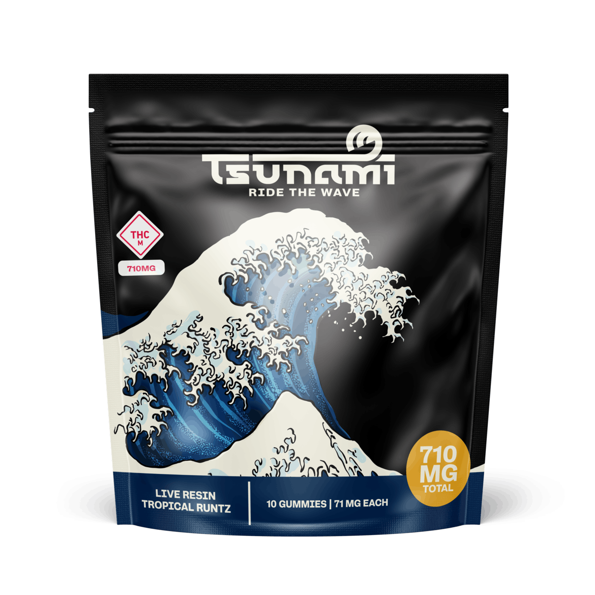 Live Resin Tropical Runtz Gummies | 710mg - TsunamiCanna