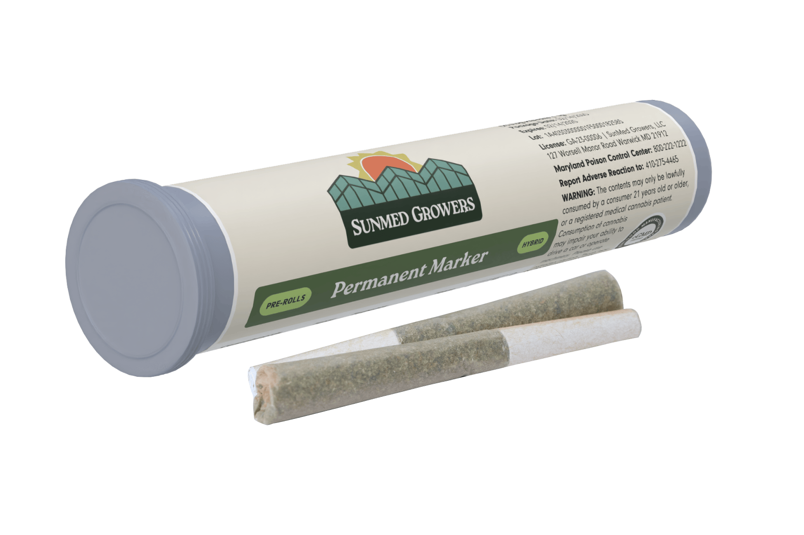 Permanent Marker Pre Roll 0.5g/2 Pack - SunMed Growers