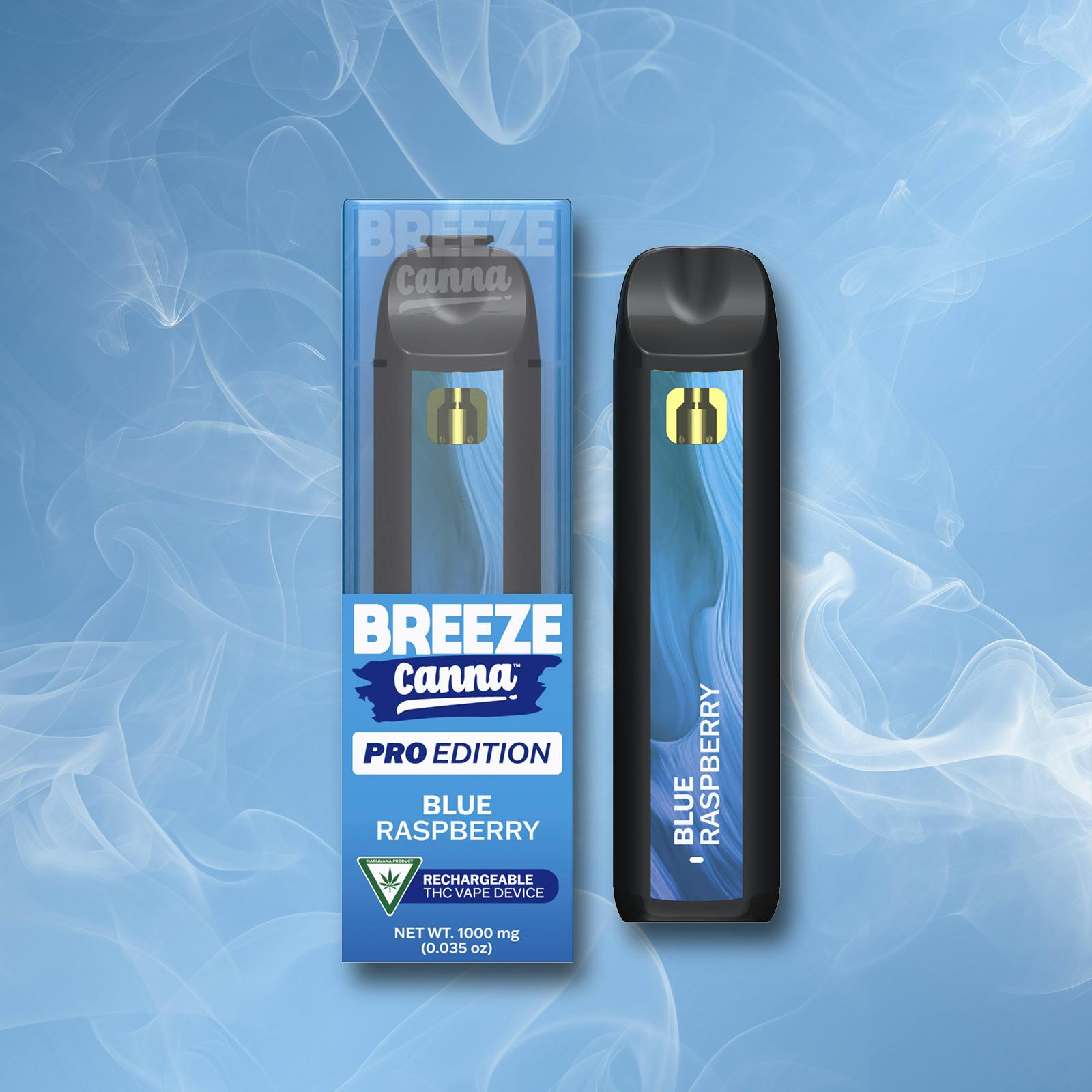 Blue Raspberry - Synergy 1g PRO Vape Device — BREEZE Canna - Breeze Canna