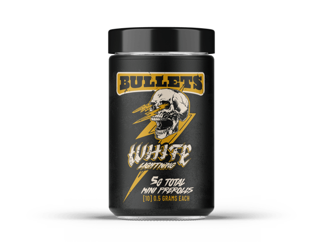 White Lightning Bullets (10 x 1/2 gram) Infused pre rolls - 5g - Grassfire