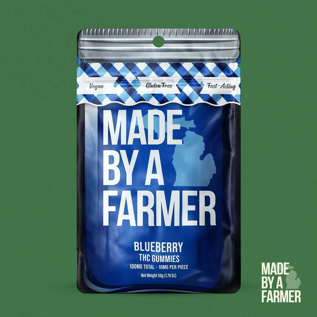 100mg Full Spec Nano Gummy - Blueberry 10pcs x 10mg - Made By A Farmer