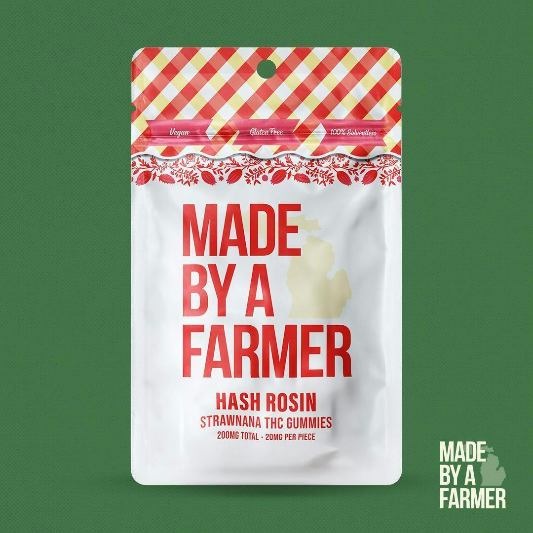 200mg Hash Rosin Solventless Gummy - Strawnana 10pcs x 20mg - Joyology ...