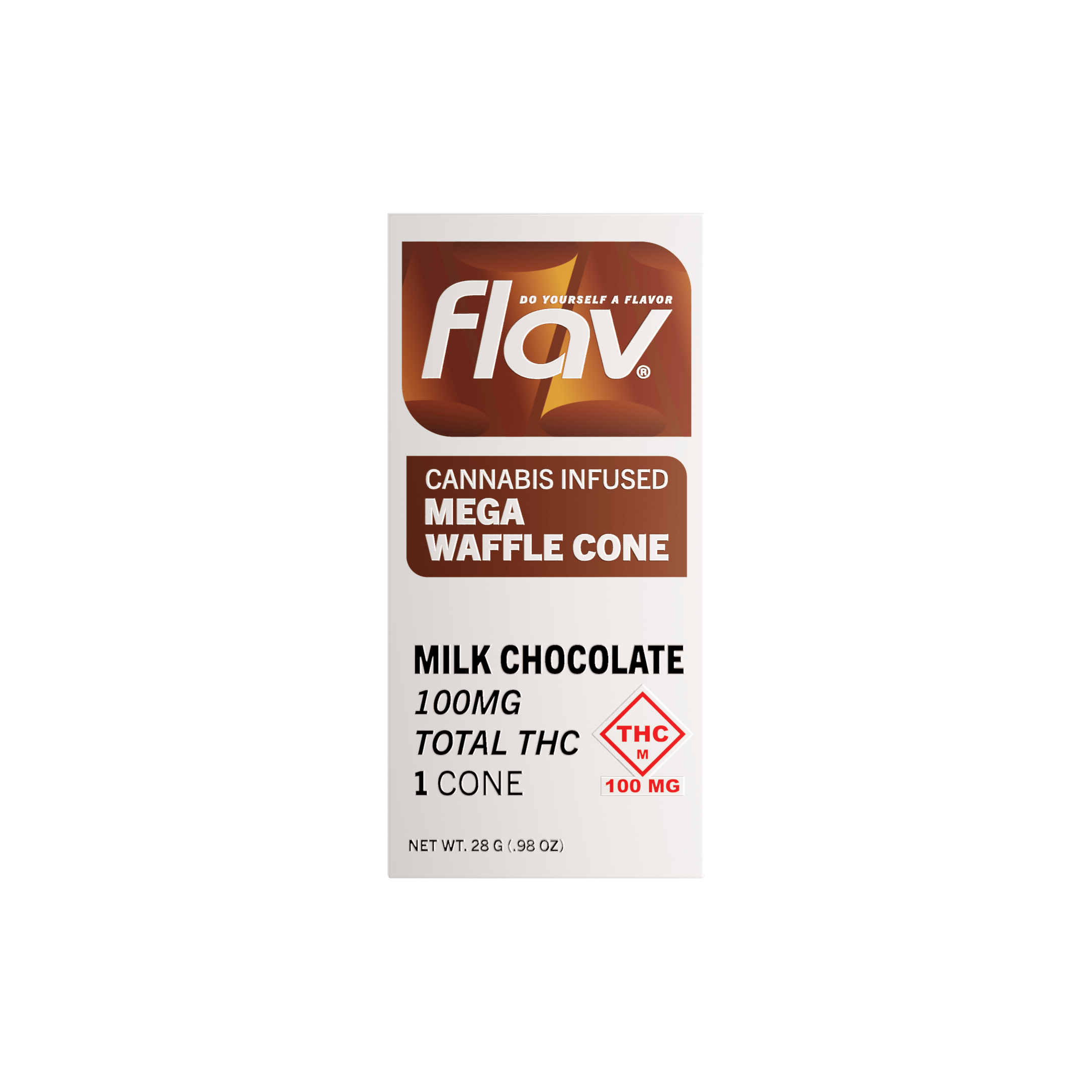 Milk Chocolate Cones - Megadose 100mg | 1 pack | 100mg - Flav