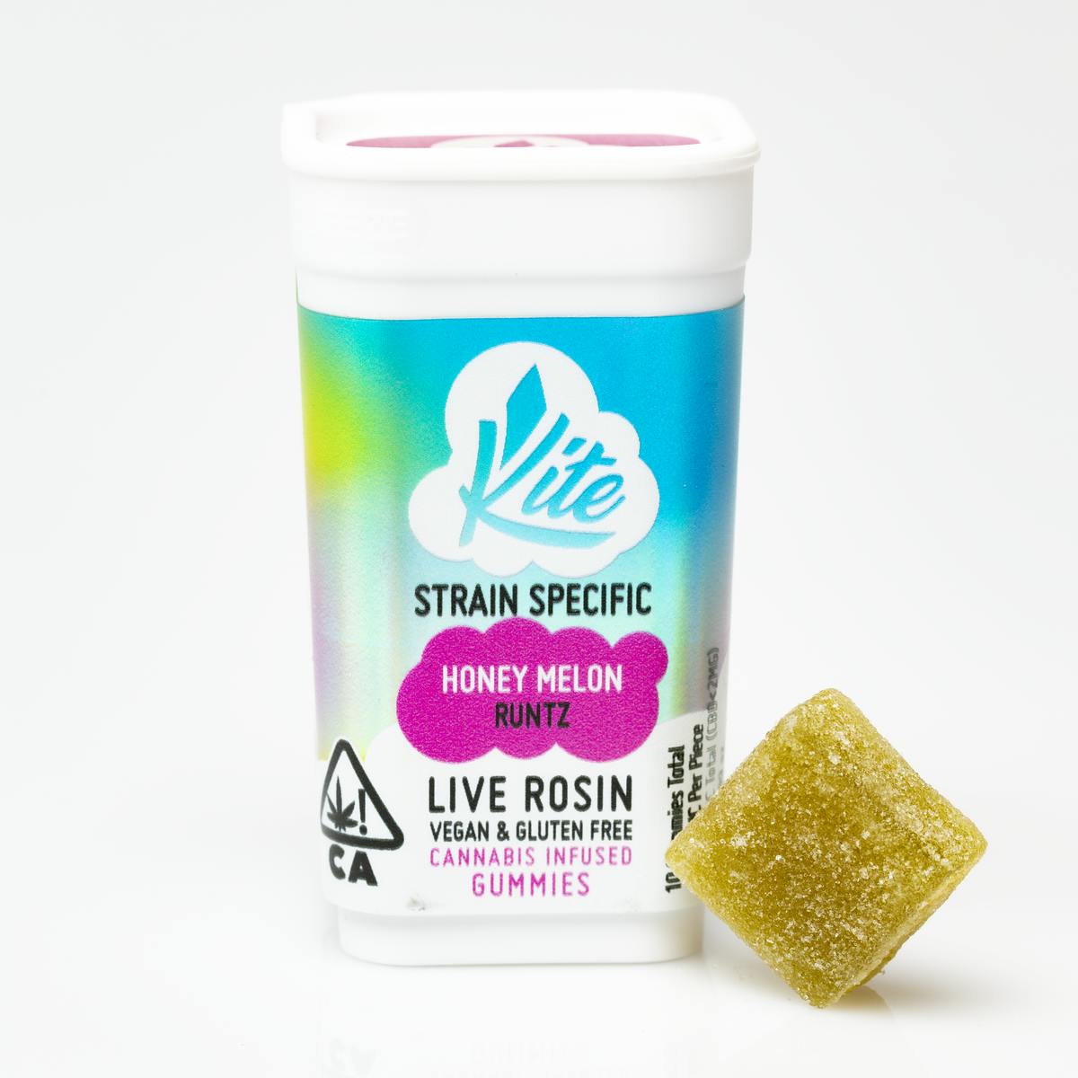Honey Melon Runtz Live Rosin Gummies - Kite