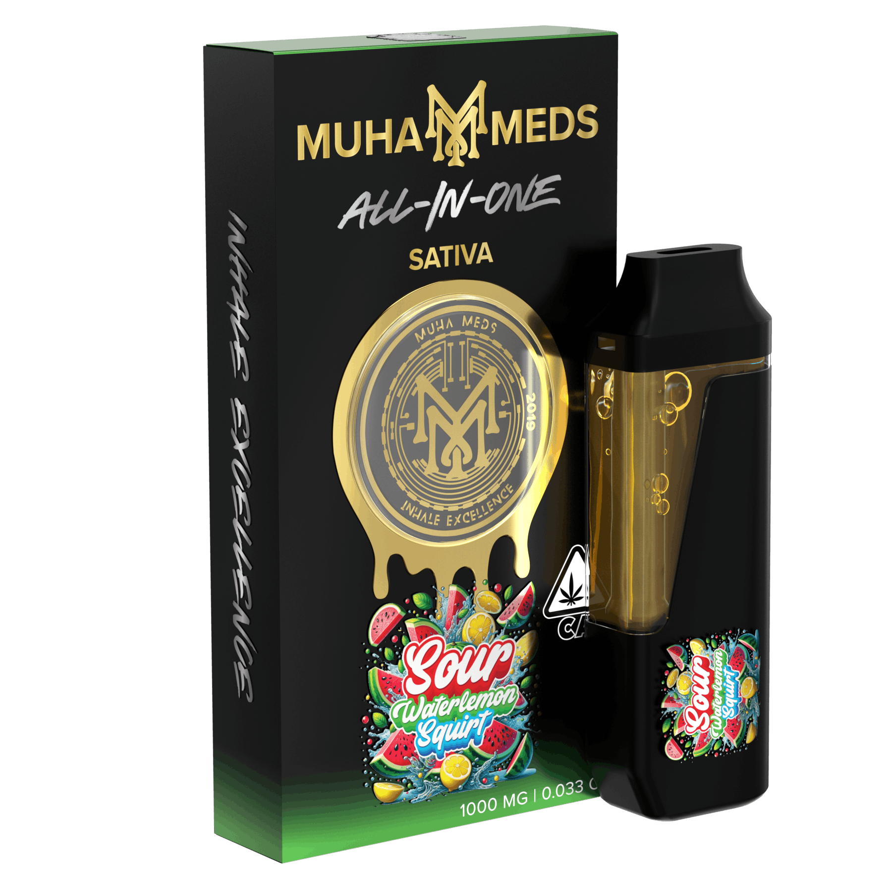Sour Watermelon Squirt 1,000mg All in One - Muha Meds Sour Watermelon Squirt 1,000mg All in One - Muha Meds