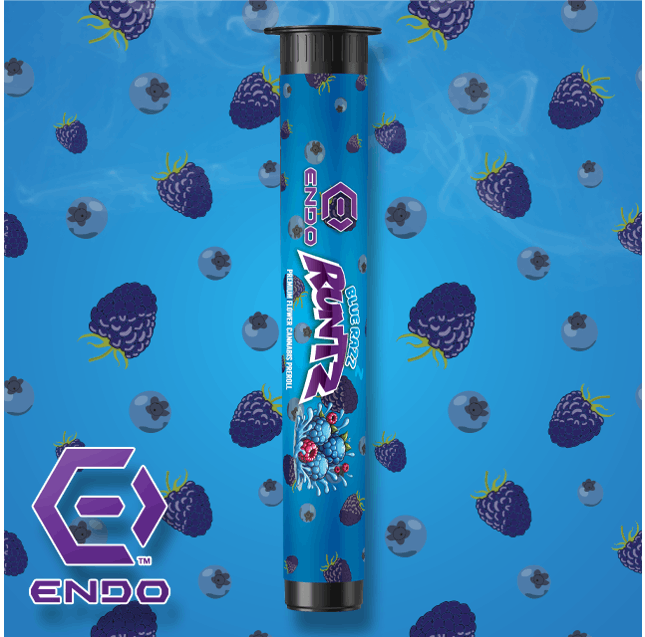 ENDO BLUE RAZZ RUNTZ PRE-ROLL 1G - Endo
