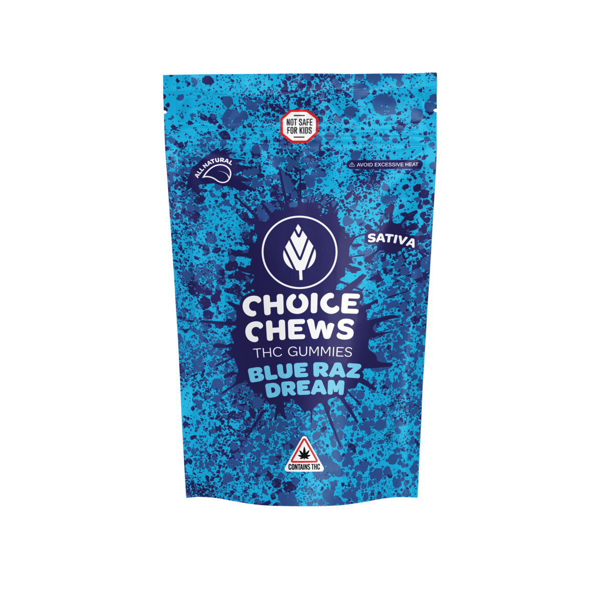 Choice Chews - Blue Raz Dream (Sativa)- 100mg - Choice Chews