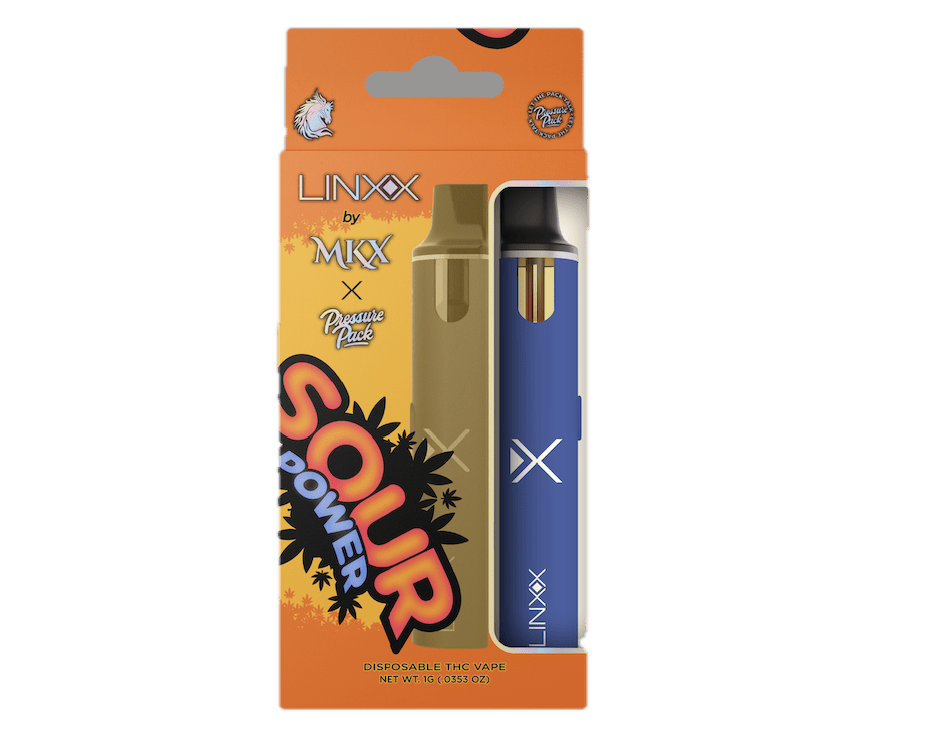 LINXX by MKX & Pressure Pack: 1g Disposable Vape - Sour Power - MKX Oil Co