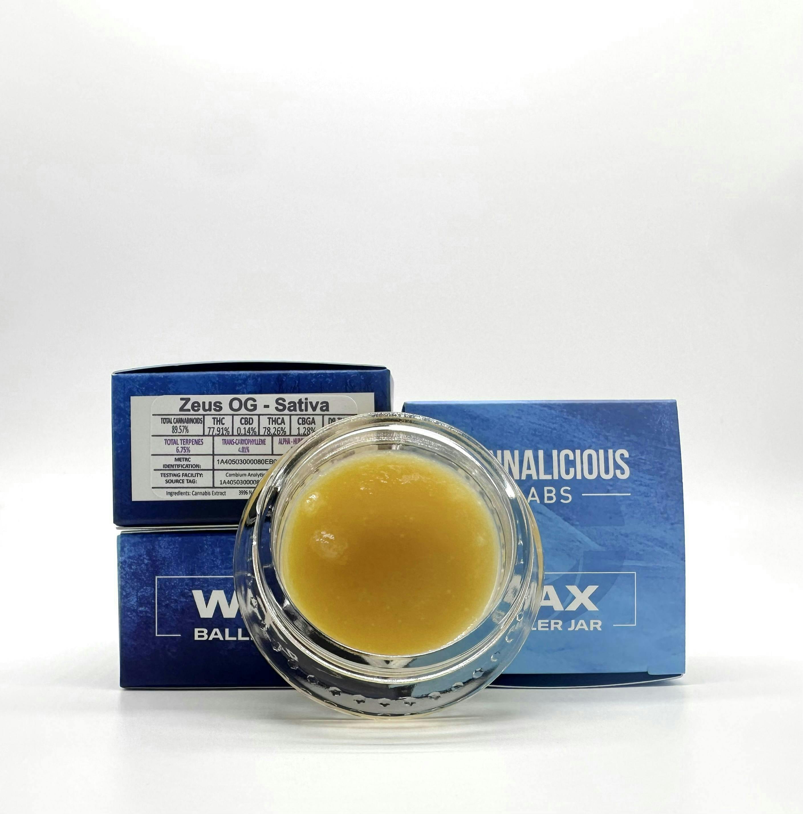 Zeus OG Wax - Sativa - Cannalicious Labs
