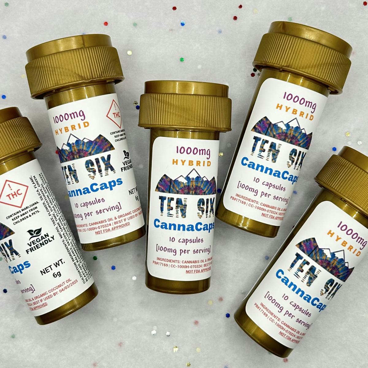 CannaCaps | 1000mg | Hybrid - Ten Six Labs