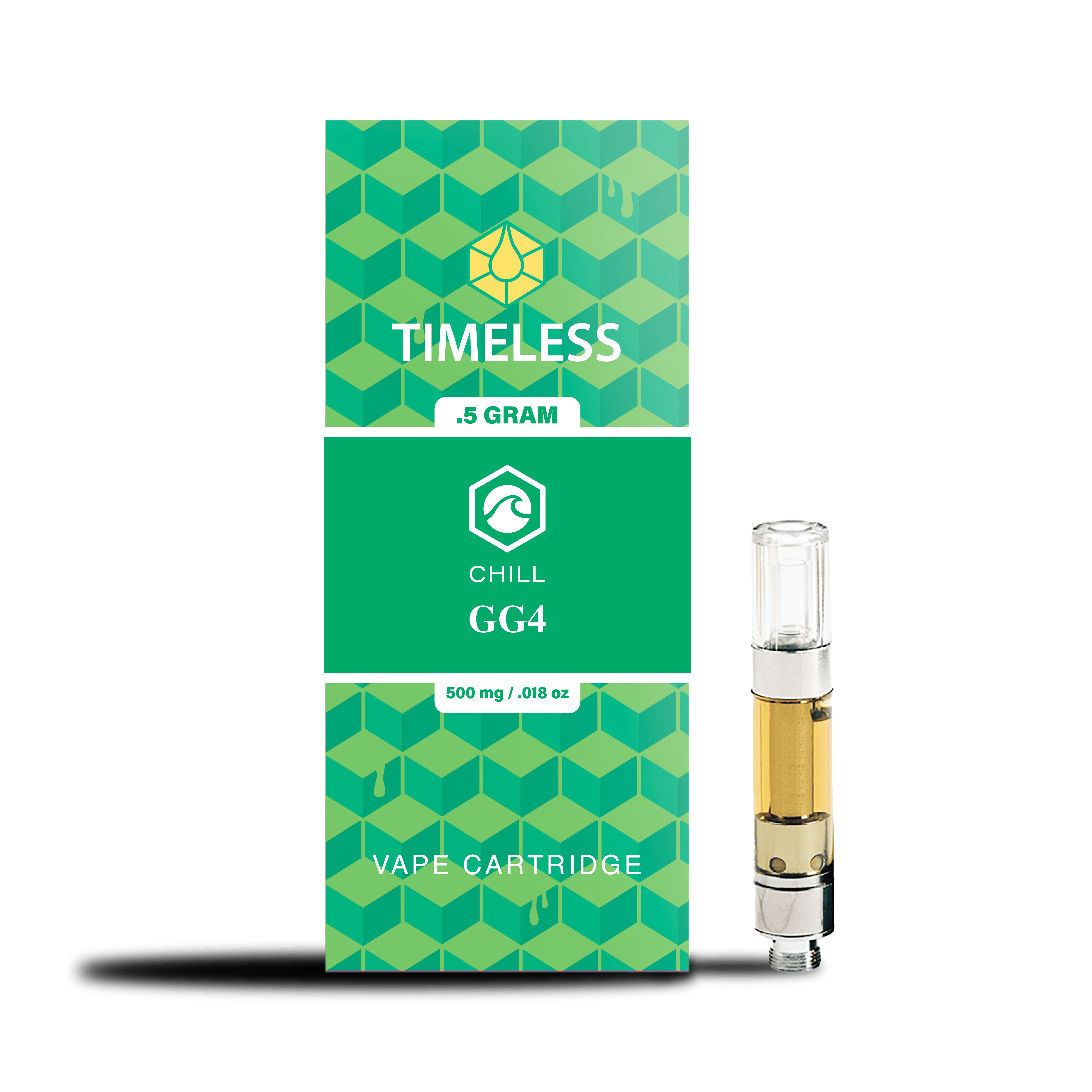Timeless GG4 500mg Vape Cartridge (Chill) - Timeless Vapes
