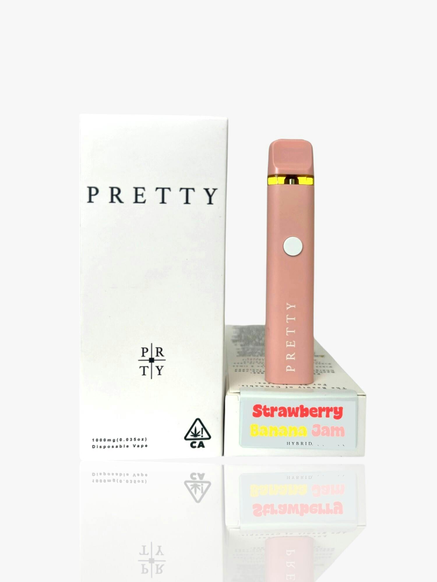 ALL-IN-ONE VAPE | COLORS | STRAWBERRY BANANA JAM | 1G - Pretty
