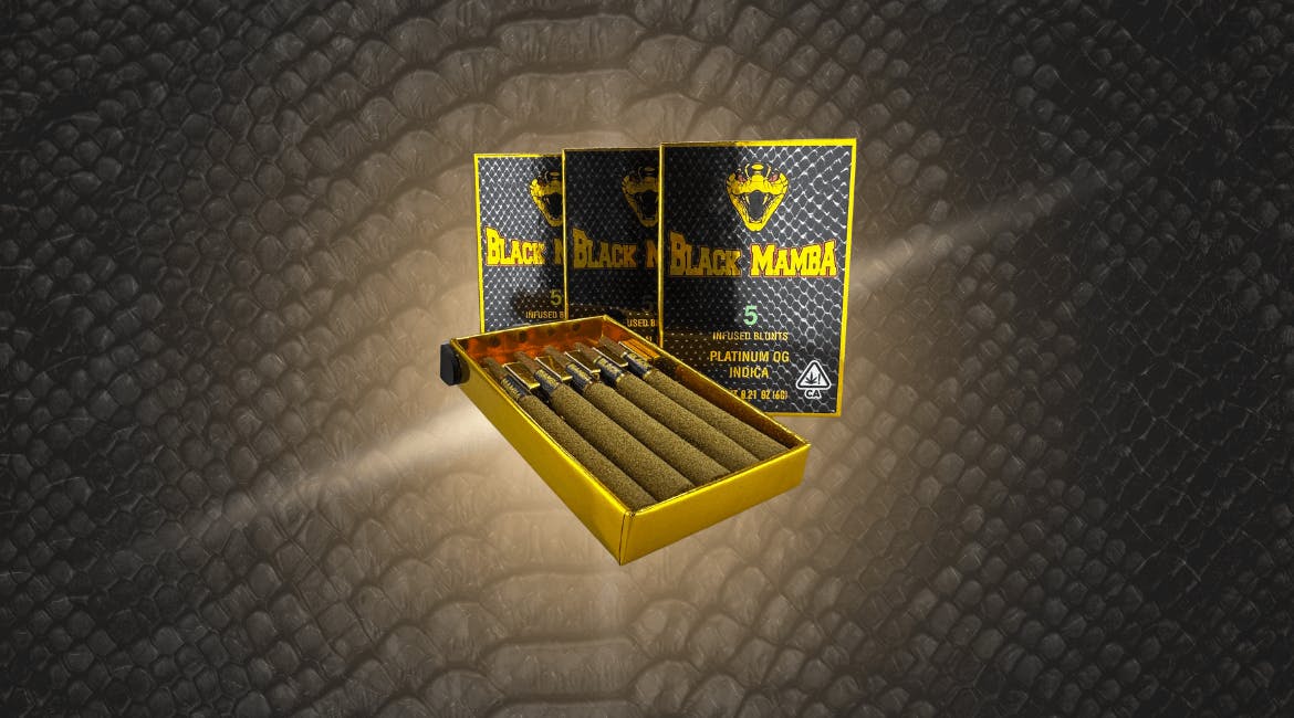 Black Mamba Box - XJ-13 - 6gram -5pk Infused Blunt - Black Mamba Cannabis