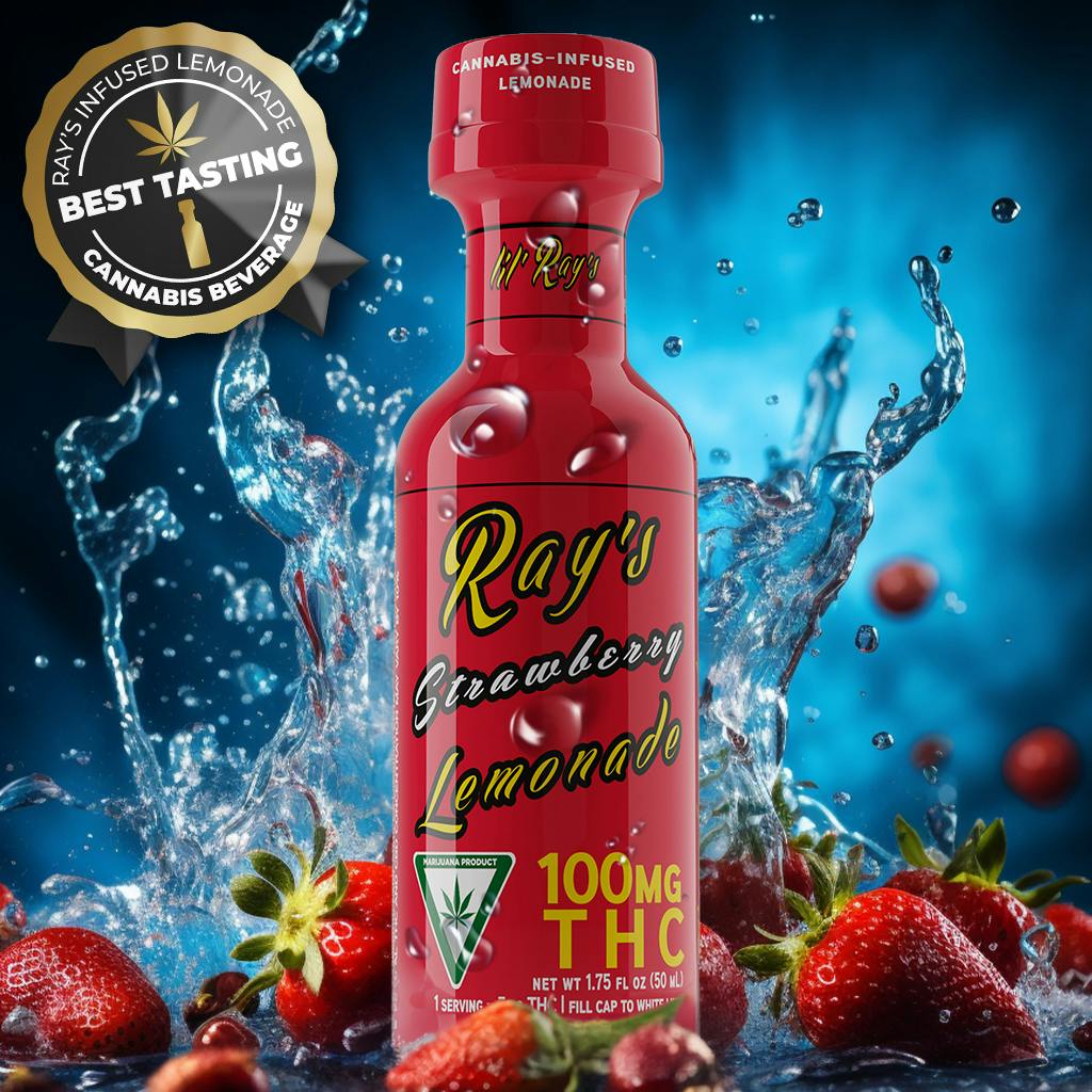 Ray's Lemonade | Lil' Ray's | Strawberry | 100mg THC - Ray's Lemonade