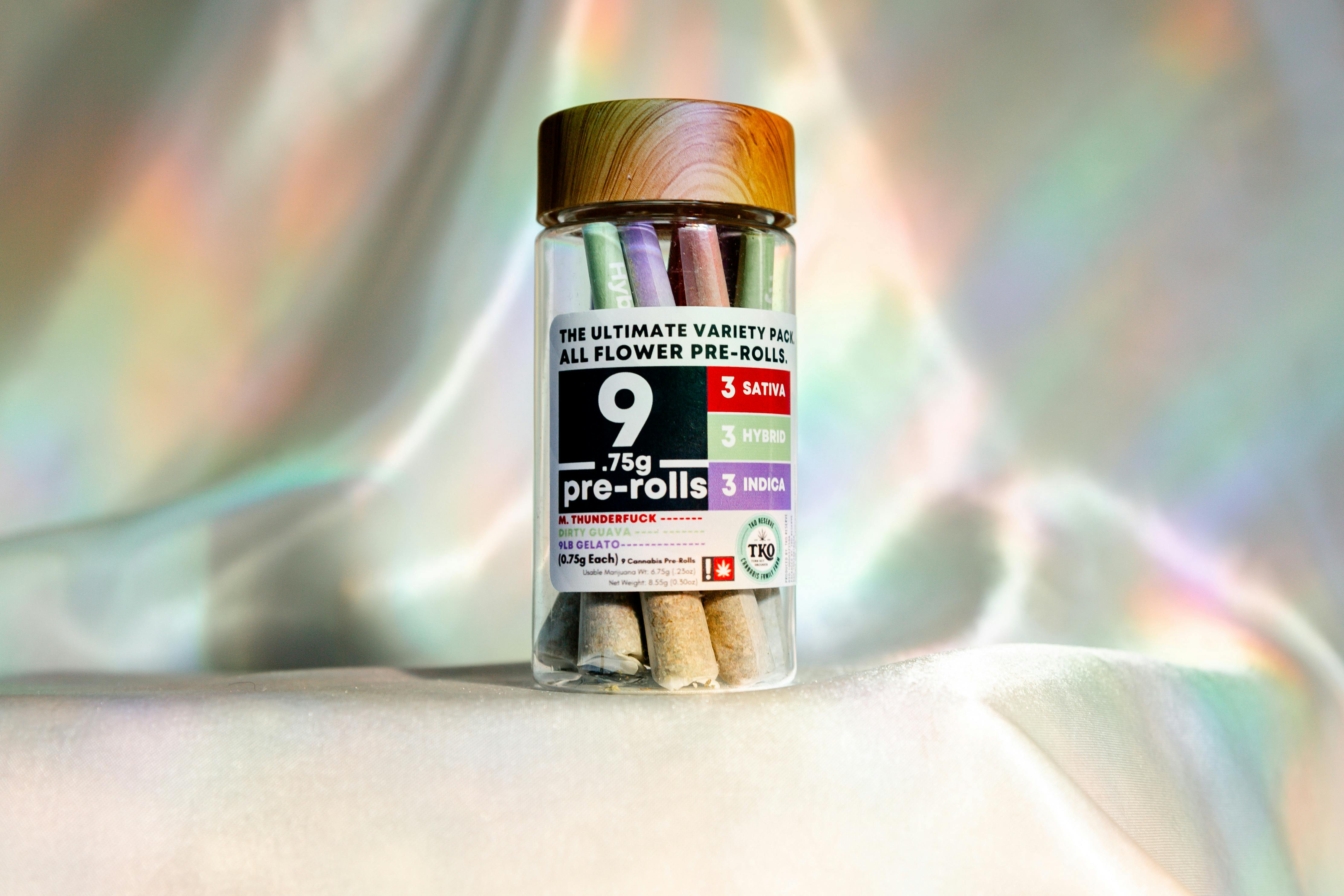 9-Pack Variety Pre-Rolls: Laughing Gas, White Runtz, Snozzberry ...