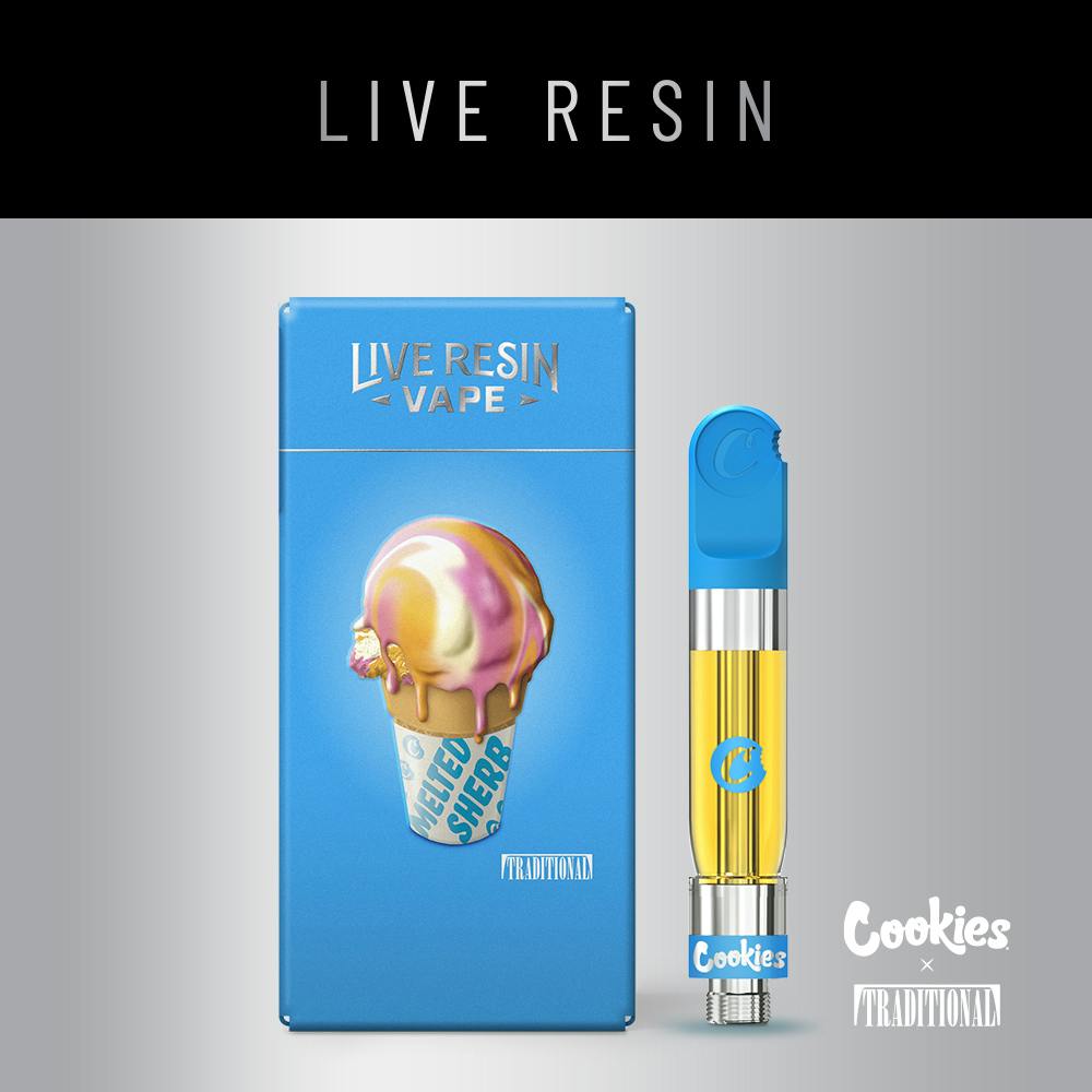 Cookies x Traditional- 1G 510 Live Resin - Melted Sherb - Cookies